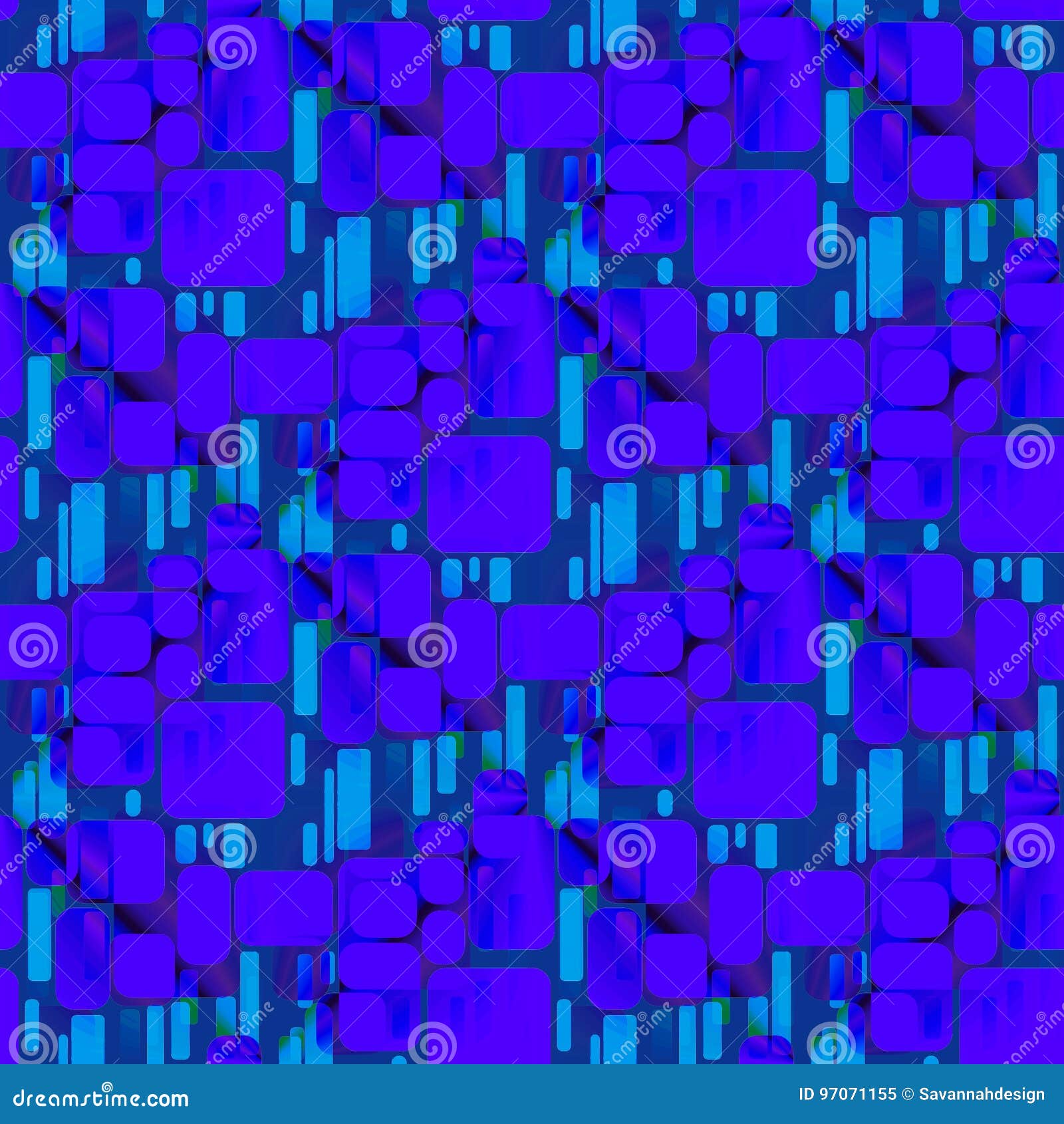 Seamless Pattern Rectangles Purple Blue Stock Illustration ...