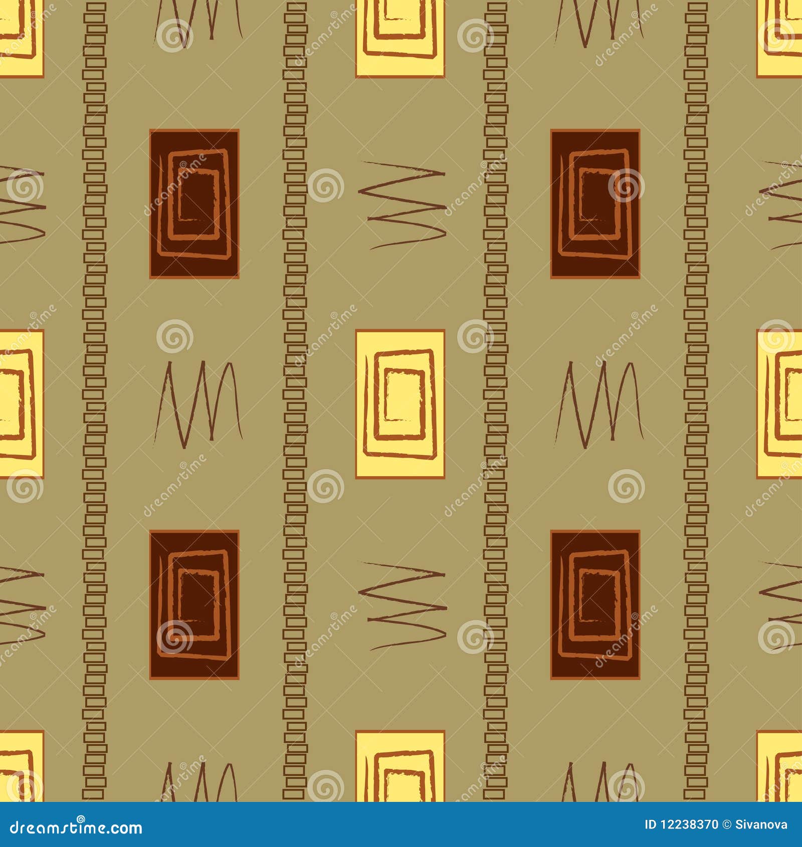 Seamless Pattern with Rectangles and Triangles Stock Vector ...