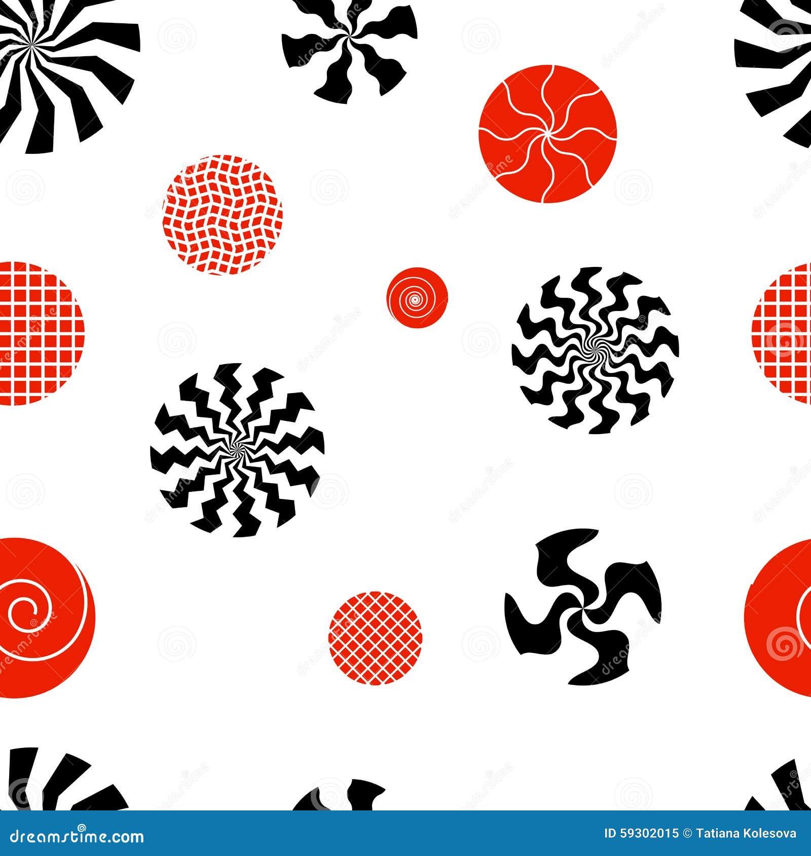 Seamless pattern stock vector. Illustration of funky - 59302015