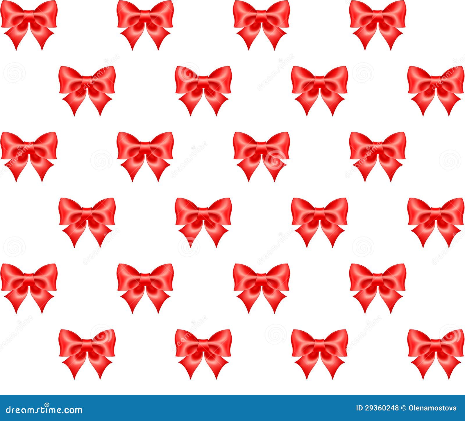 Seamless red bow stock vector. Illustration of white - 29360248