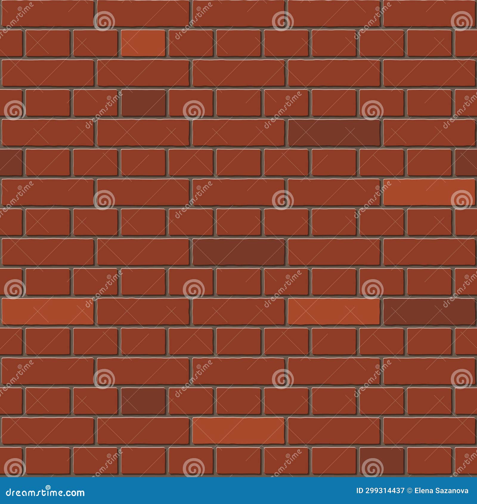 The Seamless Pattern of the Red Brick Wall Square Format Stock ...