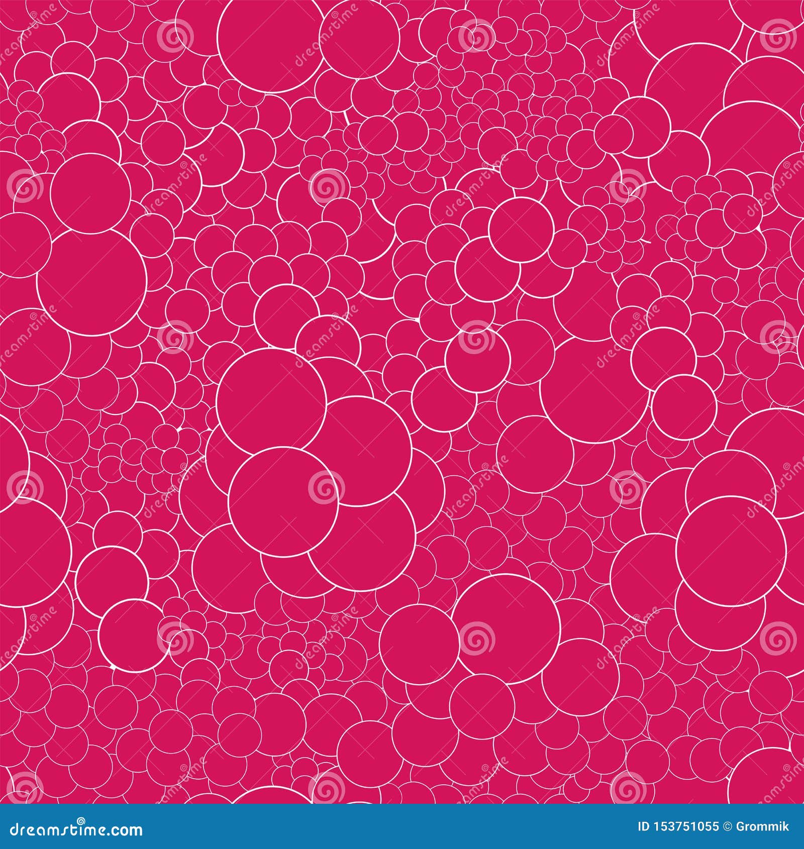 Seamless Pattern with Red Circles with White Outline Stock Vector ...