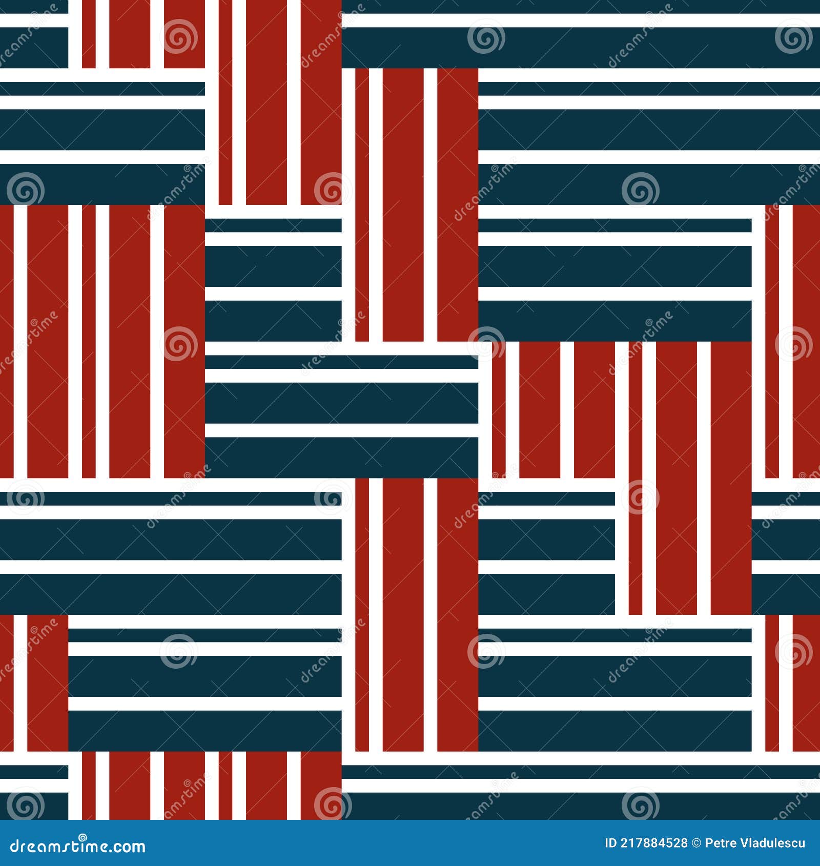 1716 Seamless Pattern with Red and Green Segments, Modern Stylish Image ...