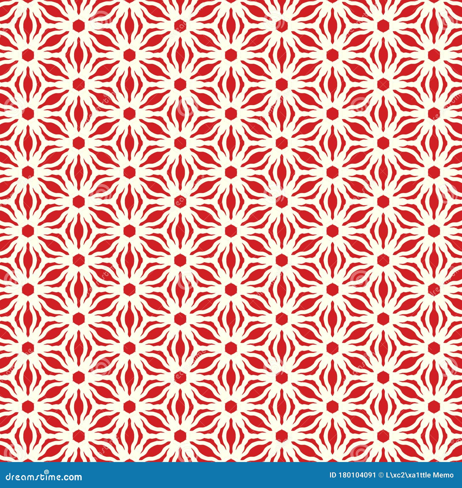 Seamless Pattern in Red Ornament Style. Repeating Linear Texture. Stock ...