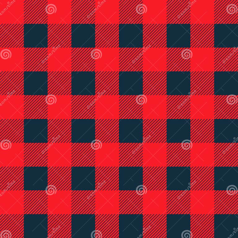Seamless Pattern. Red Plaid. Pattern in Swatch Stock Vector ...