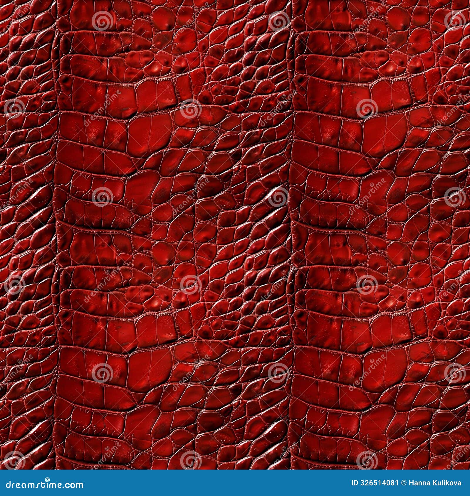 Seamless Pattern with Red Crocodile Leather Texture. Stock Illustration ...