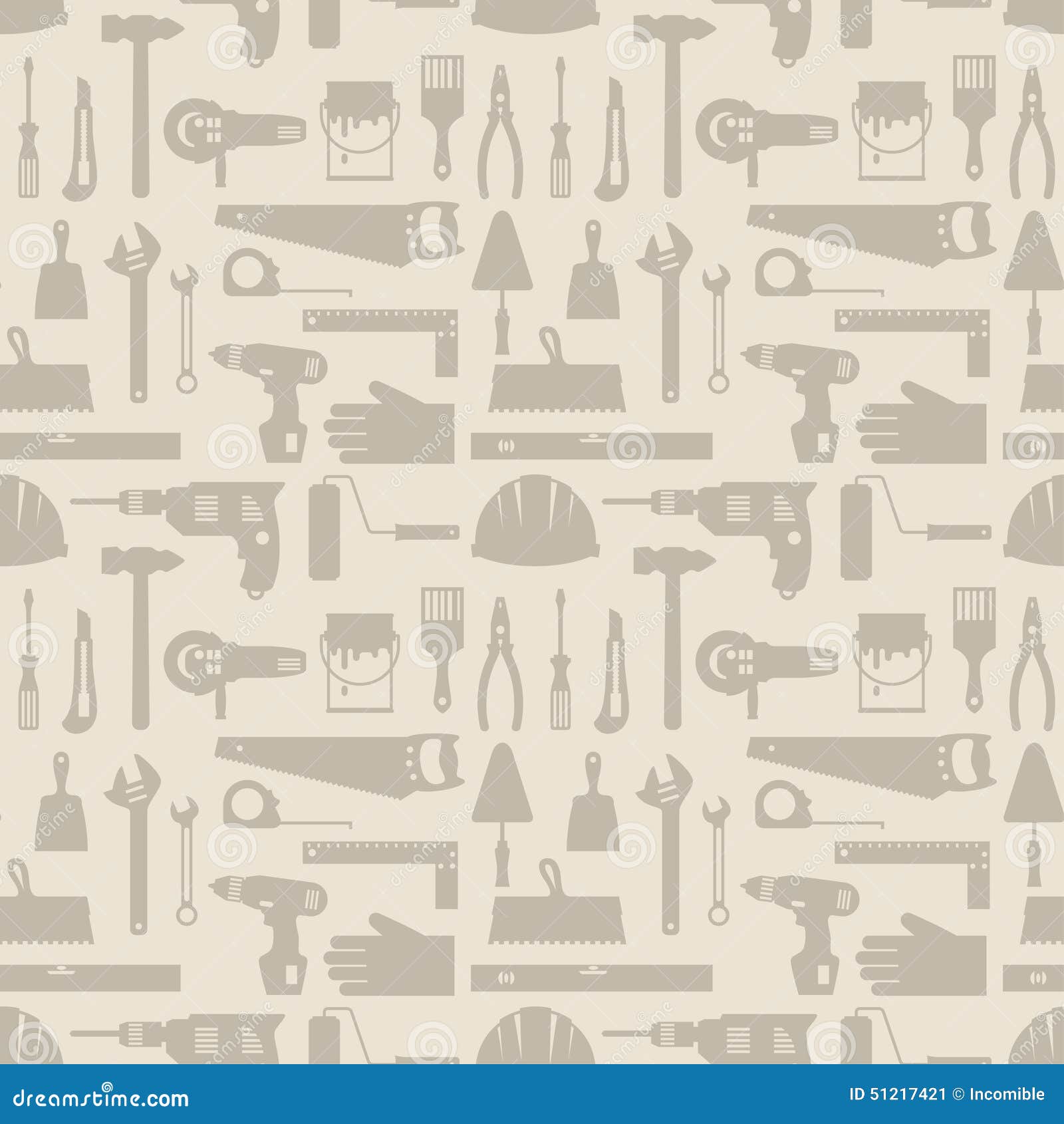 Seamless Pattern with Repair Working Tools Icons Stock Vector ...