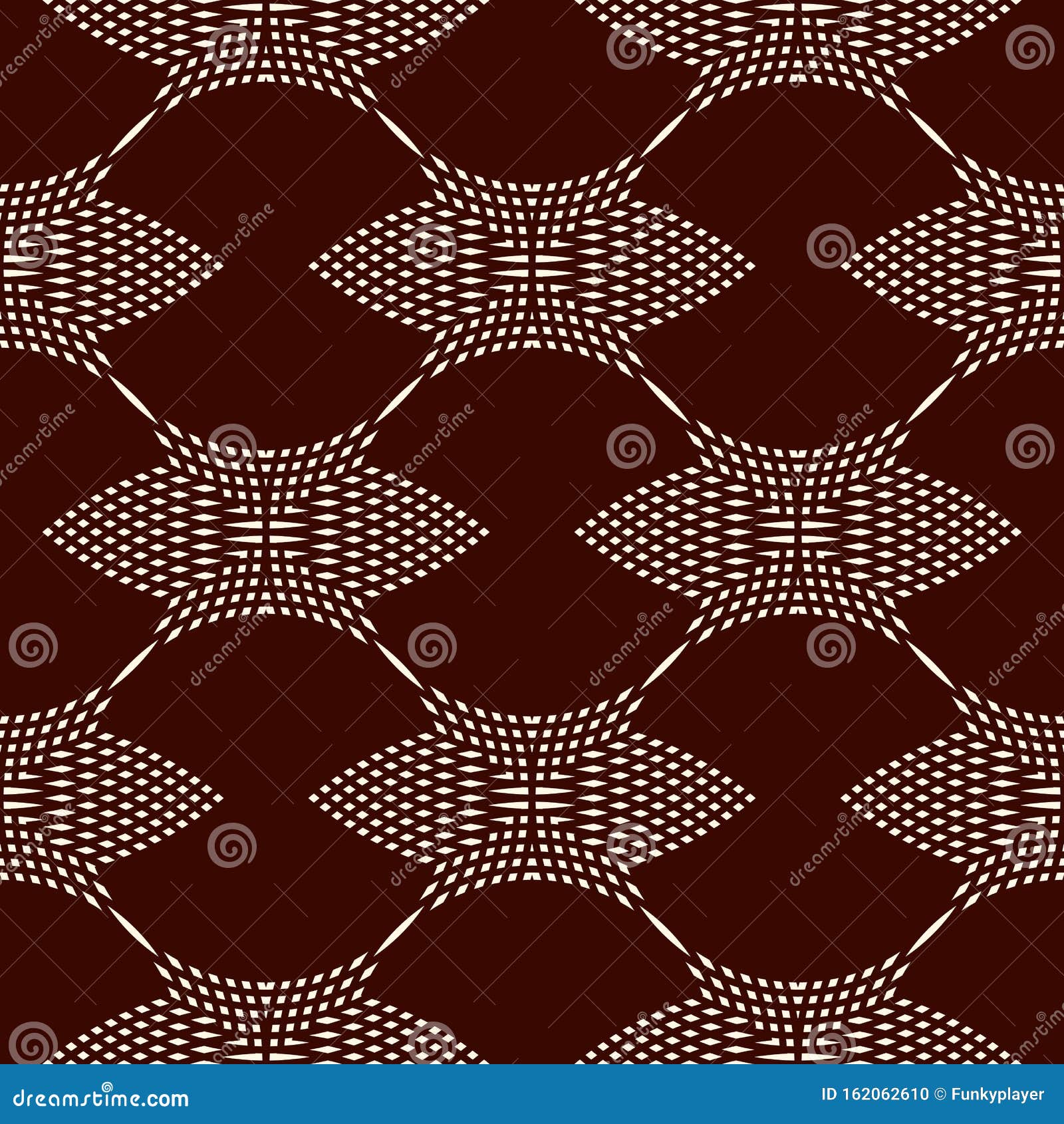 Repeated Hatched Overlapping Circles Seamless Pattern. Openwork Surface ...