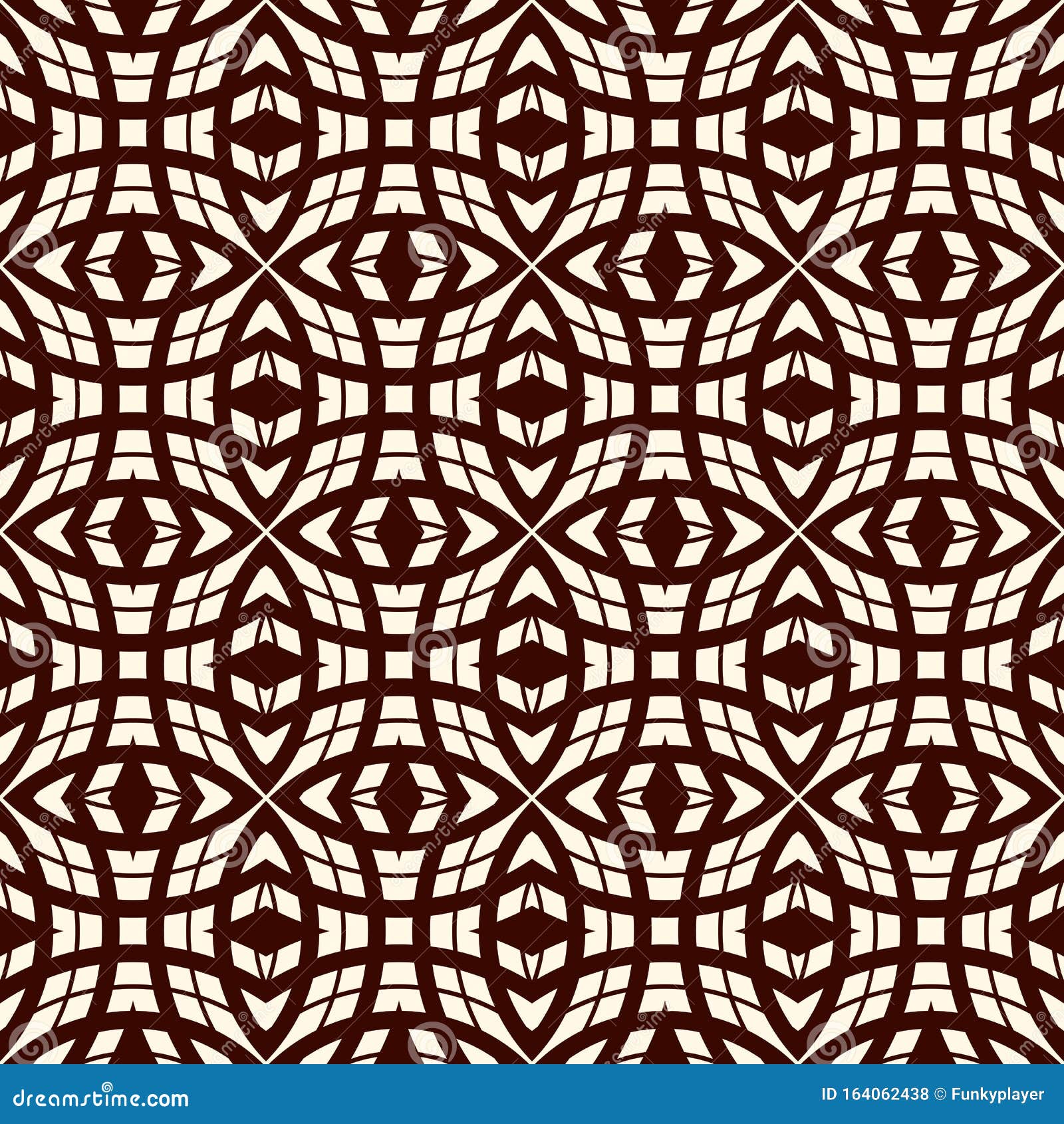 Seamless Pattern With Repeated Overlapping Circles Round Links Chain