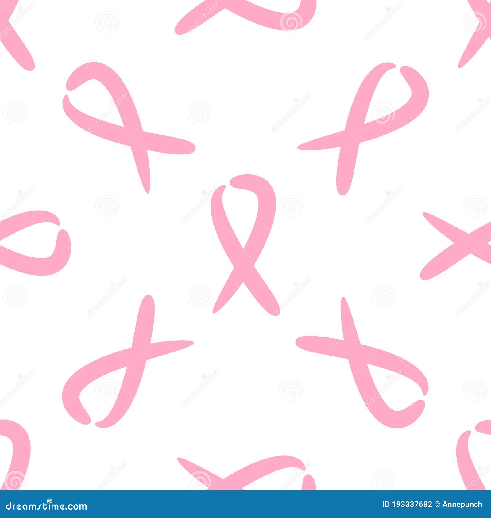 Seamless Pattern with Repeating Pink Ribbon. Stock Vector ...