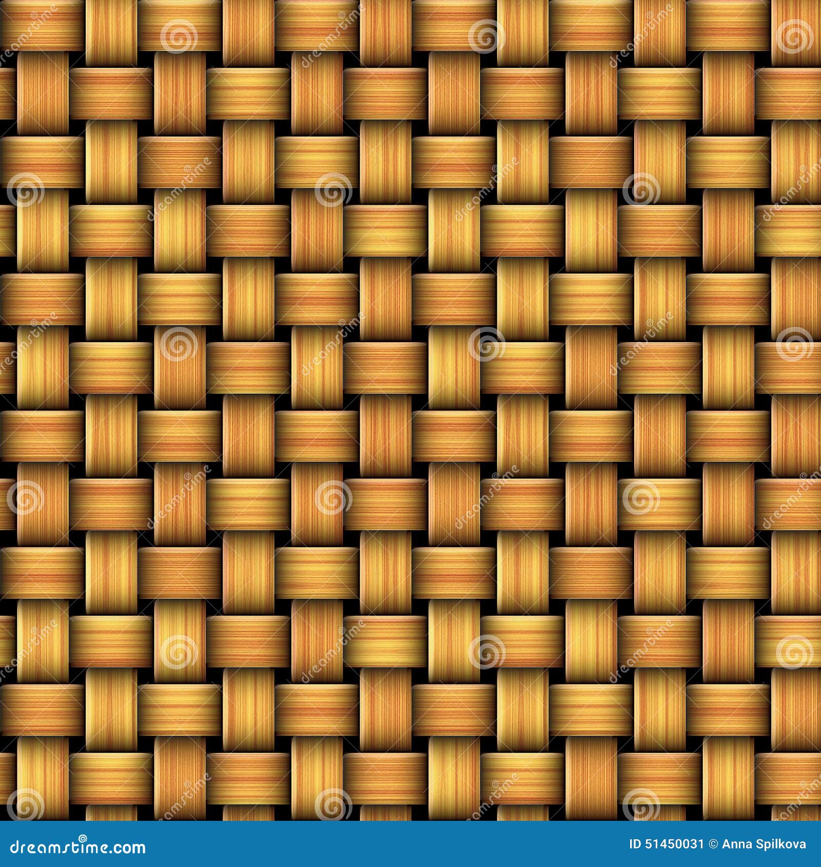 Seamless Pattern Resembling a Wicker Basket Texture Stock Illustration ...