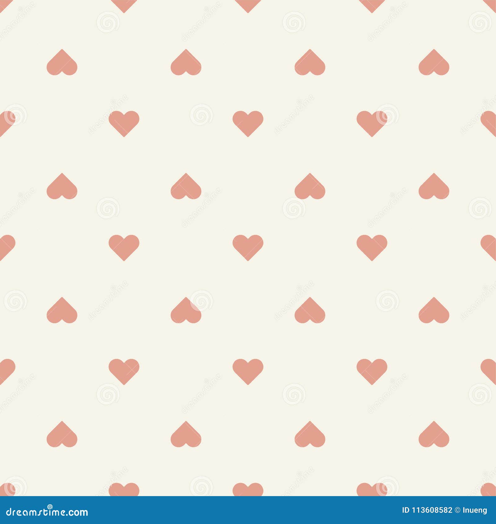 Seamless Pattern Retro Heart Shape. Stock Vector - Illustration of ...