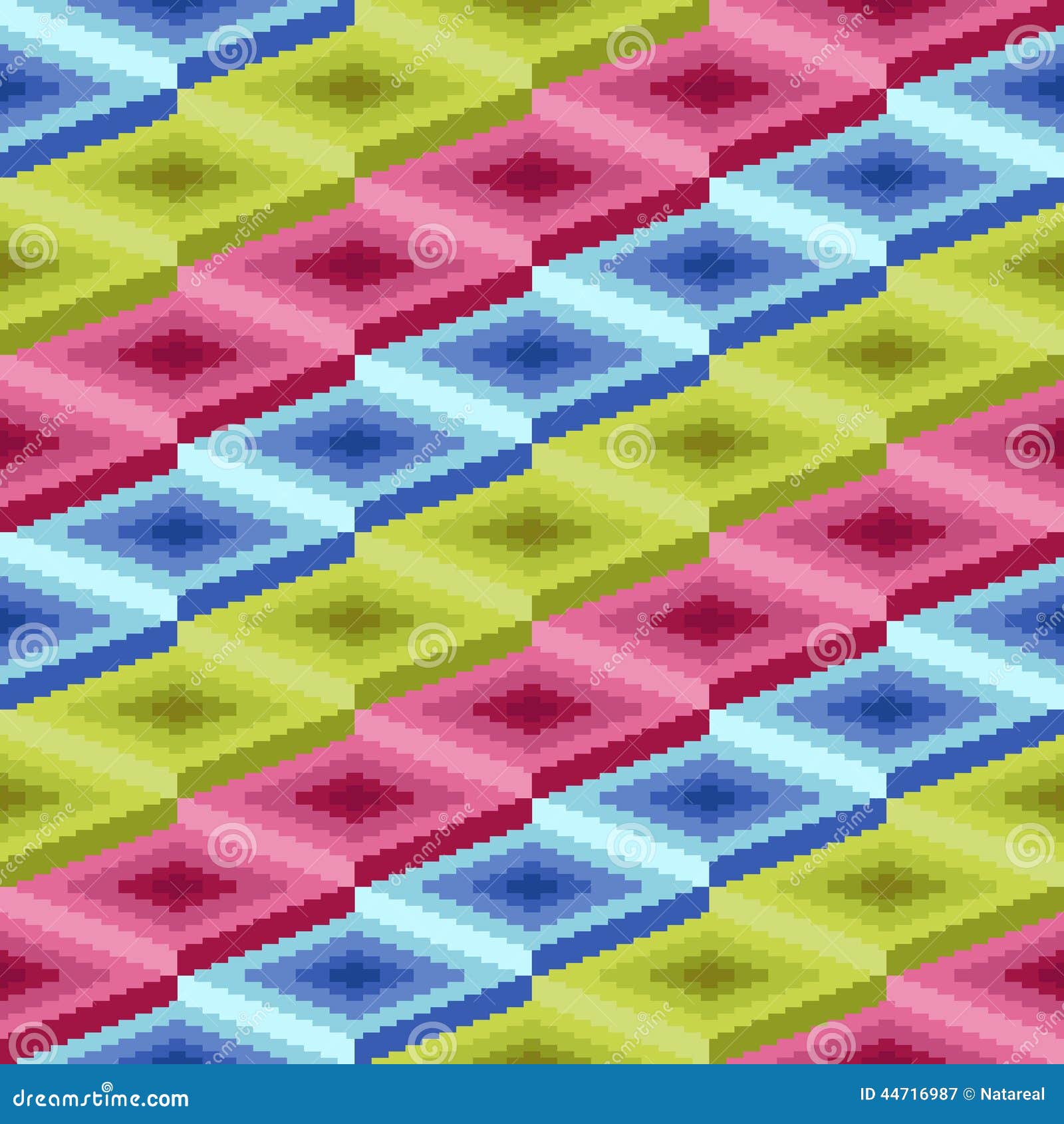 Seamless Pattern with Rhombic Details Stock Vector - Illustration of ...