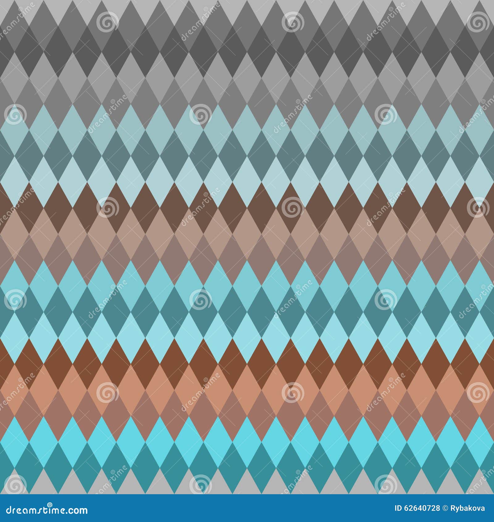 Seamless Pattern with Rhombus-1 Stock Illustration - Illustration of ...