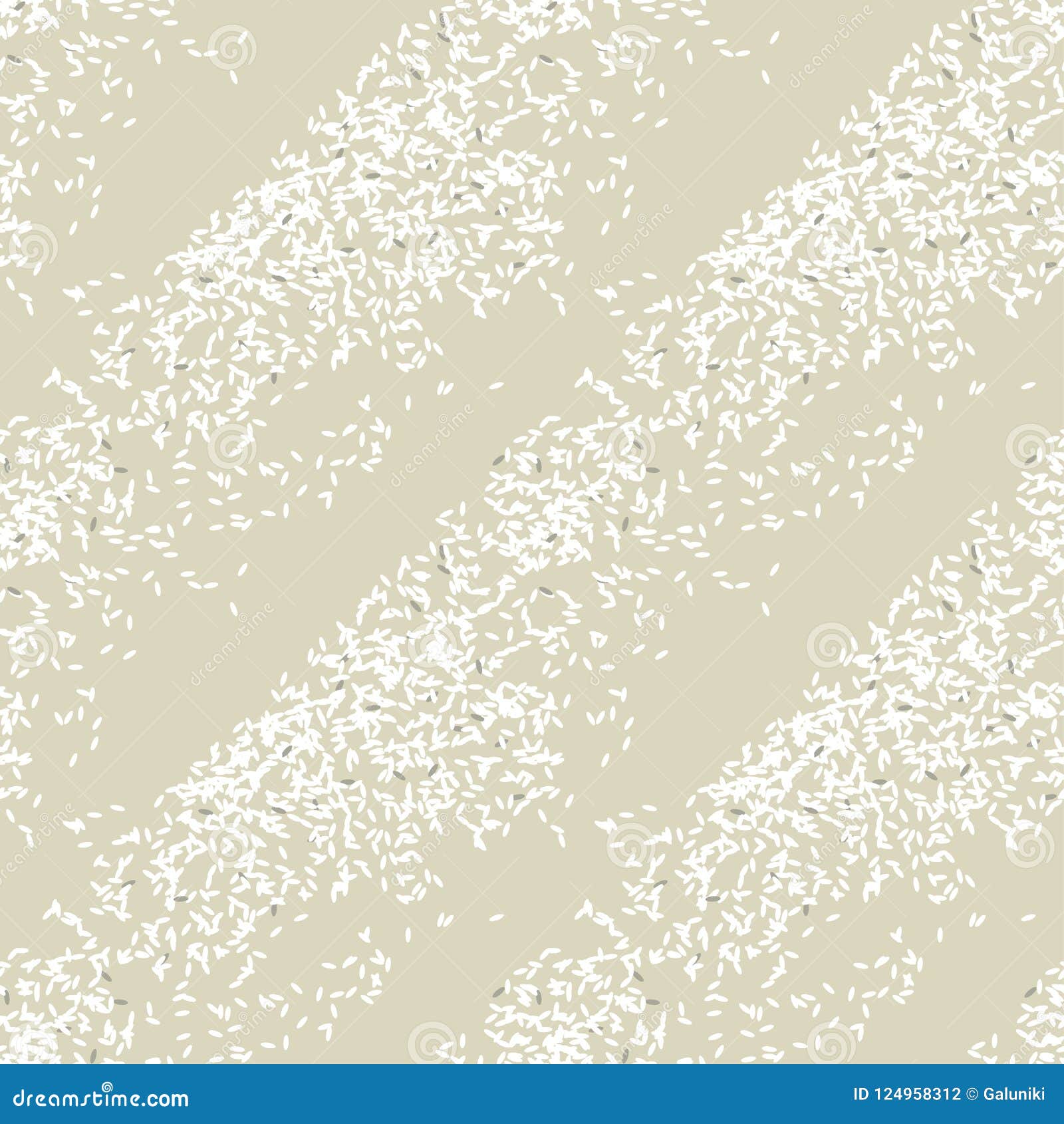 Seamless Pattern with Rice Texture. Stock Vector - Illustration of ...