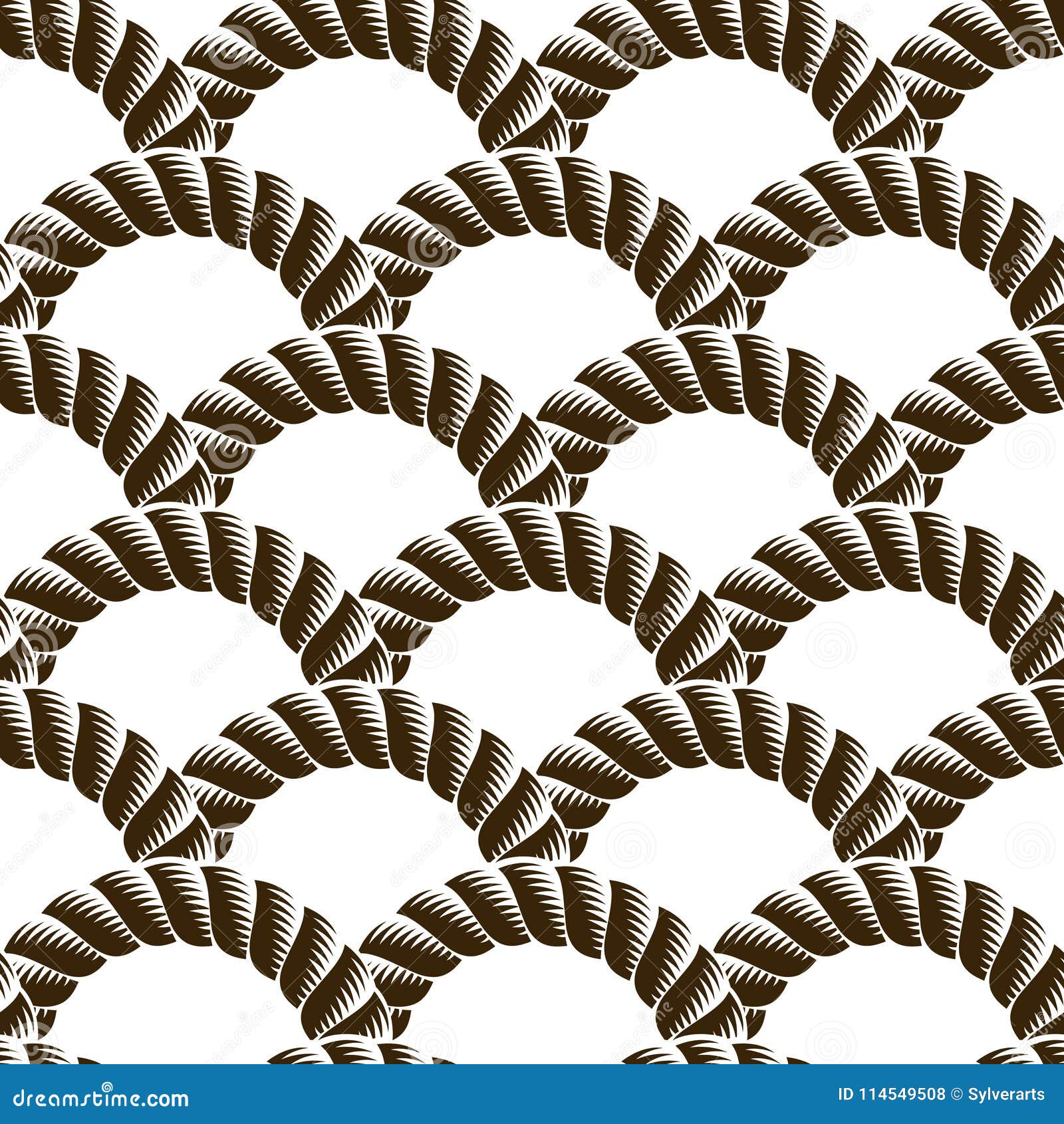 Seamless Pattern Rope Woven Vector, Abstract Illustrative Background ...
