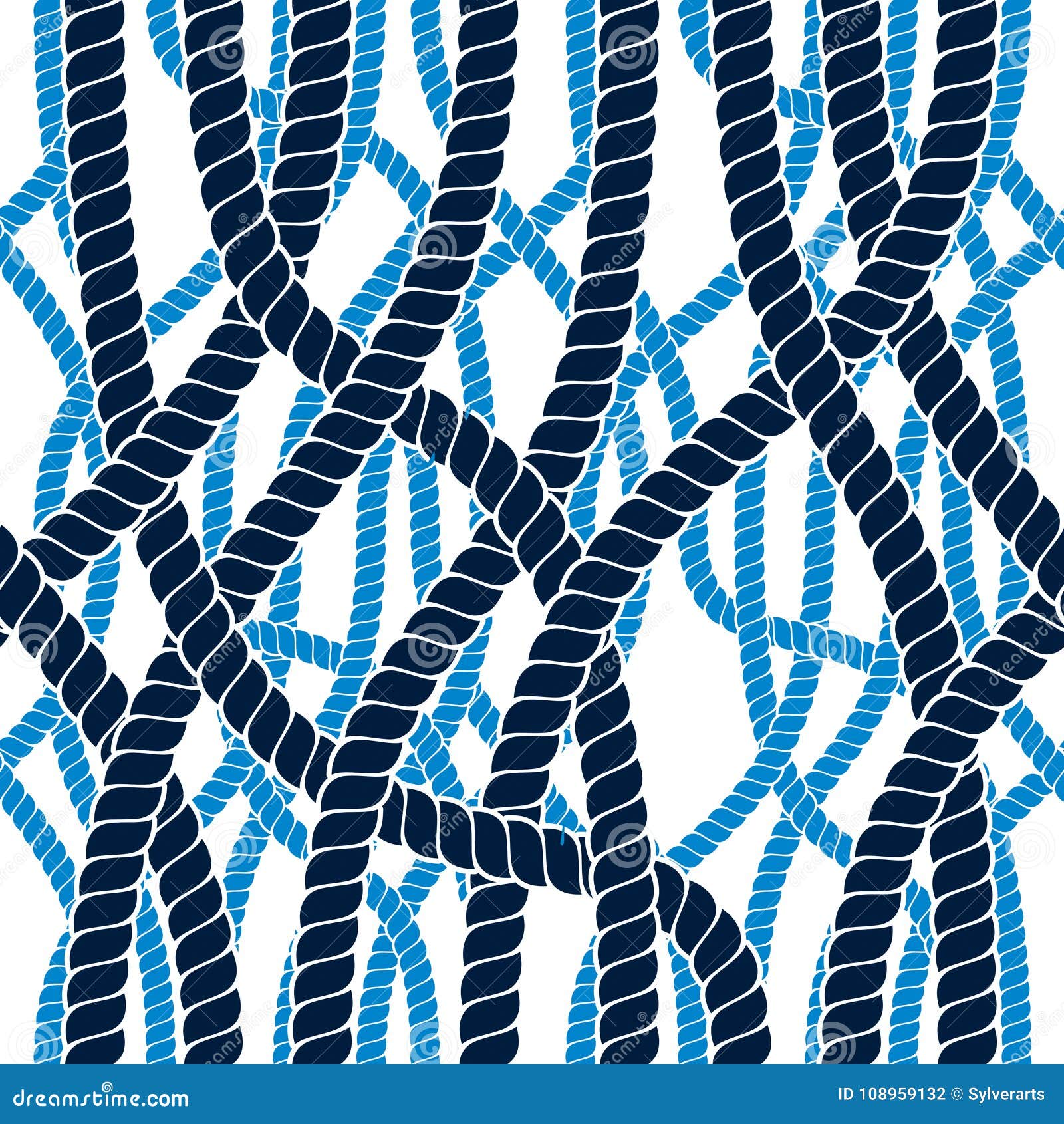 Seamless Pattern Rope Woven Vector, Abstract Illustrative Background ...