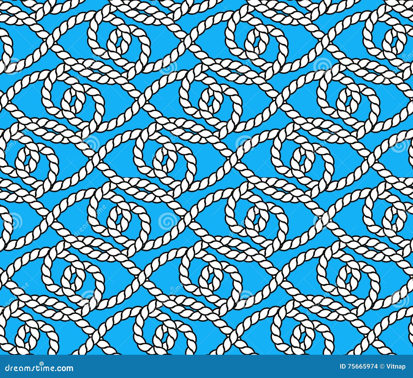 Seamless Pattern of Ropes. Vector Illustration Stock Vector ...