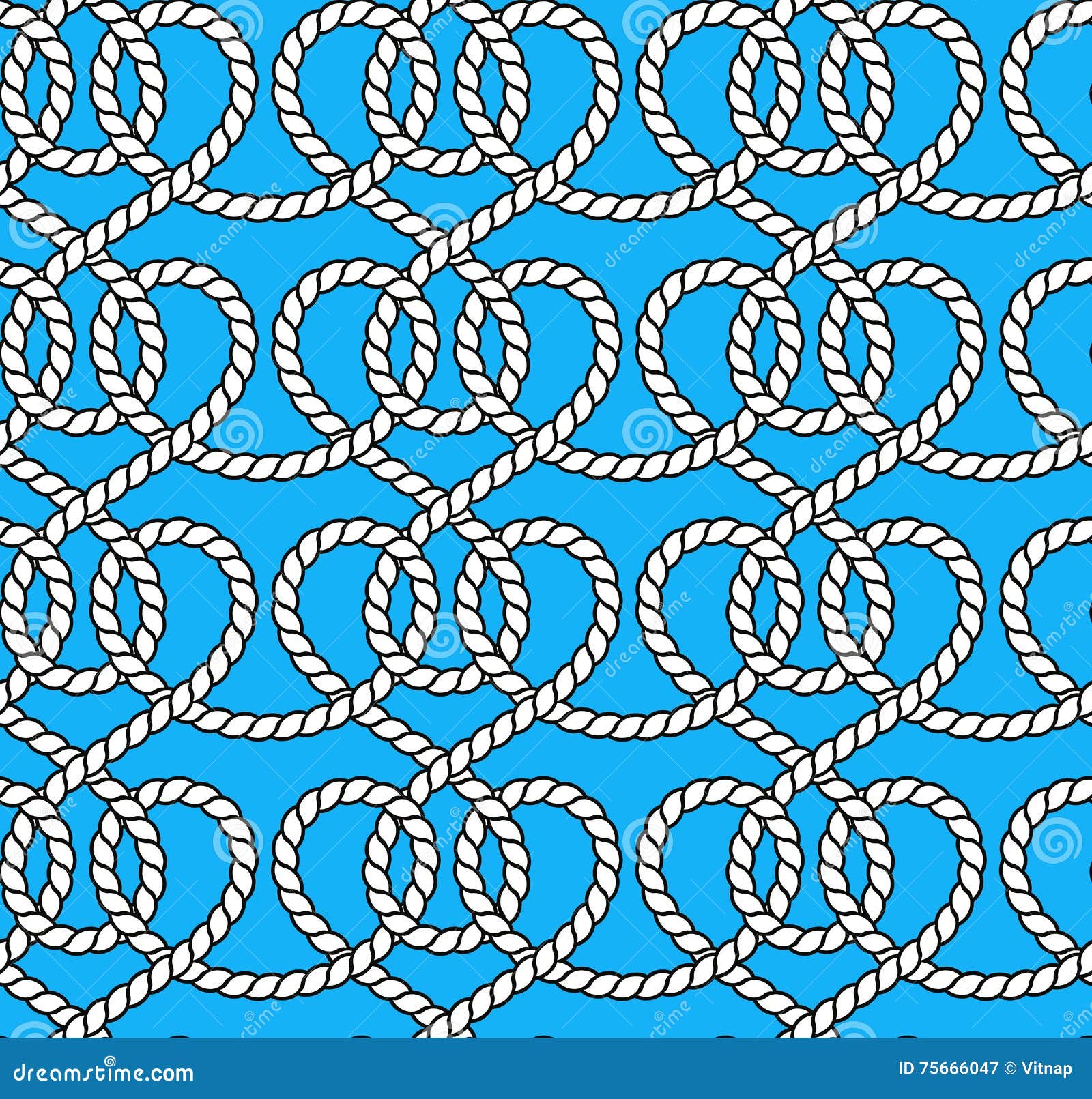 Seamless Pattern of Ropes. Vector Illustration Stock Vector ...