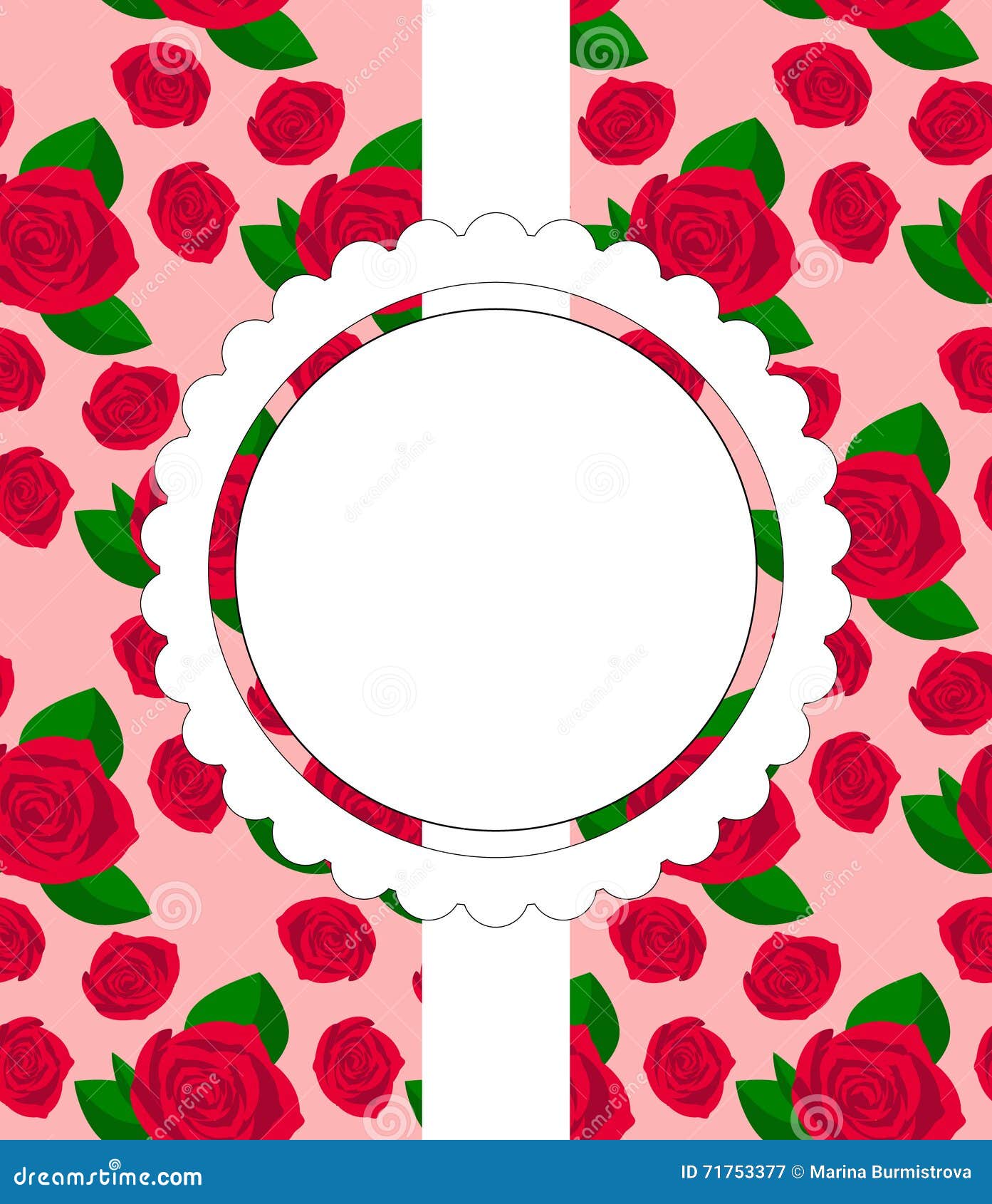 Seamless Pattern of Rose Flowers Stock Vector - Illustration of color ...