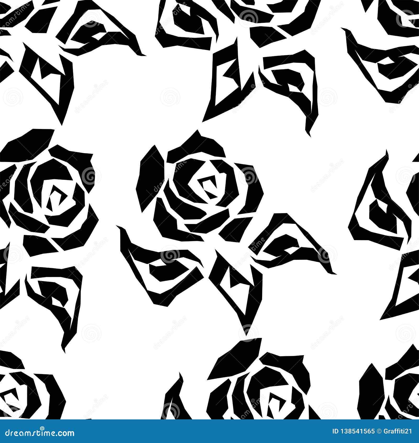 Seamless Pattern with Roses on Transparent Background. Vector ...