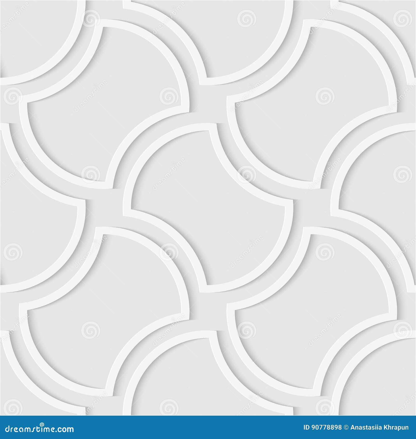 Seamless Pattern of Round Shapes. Geometric Wallpaper Stock Vector ...