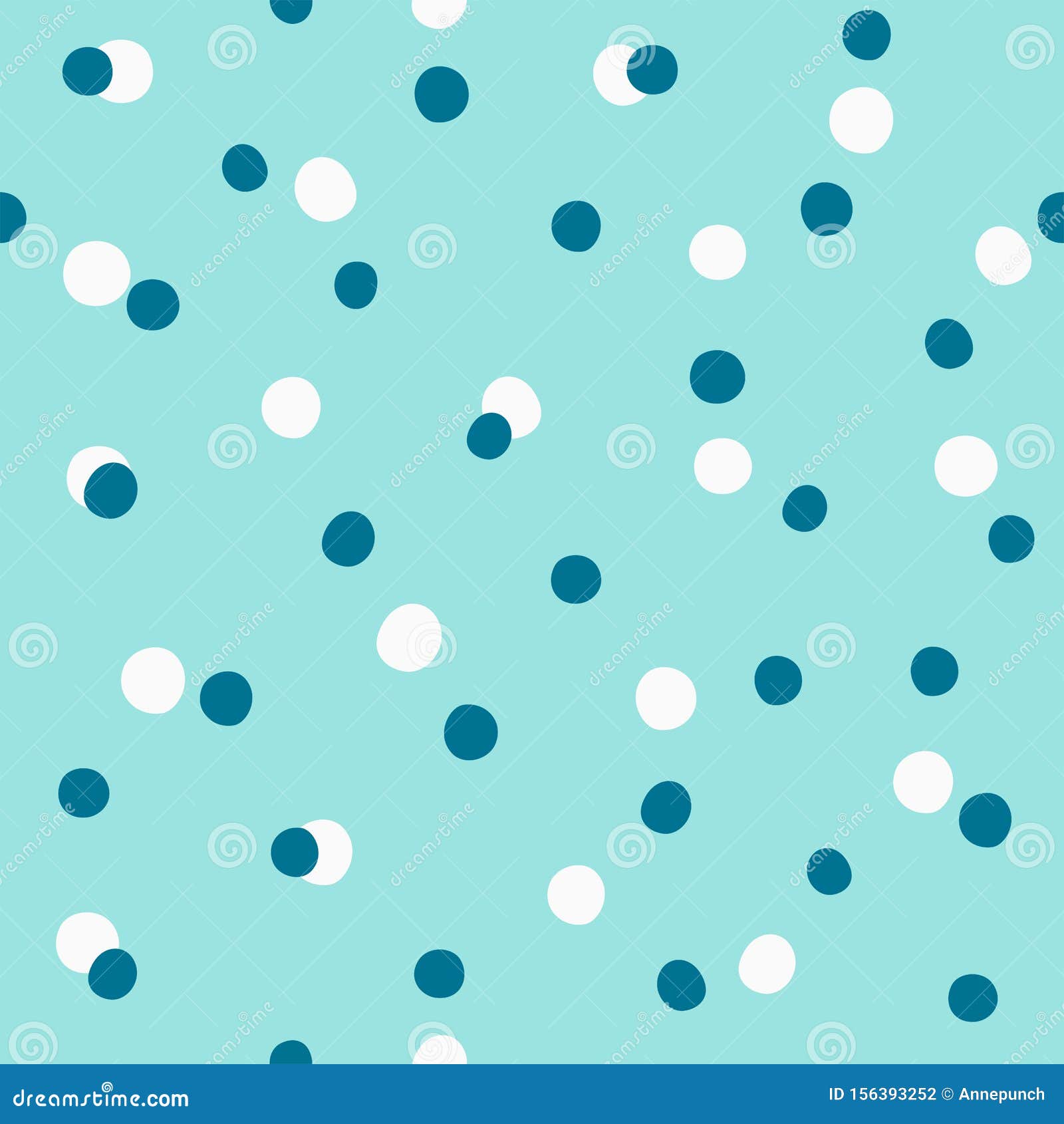 Seamless Pattern with Round Spots. Simple Repeated Print Stock Vector ...