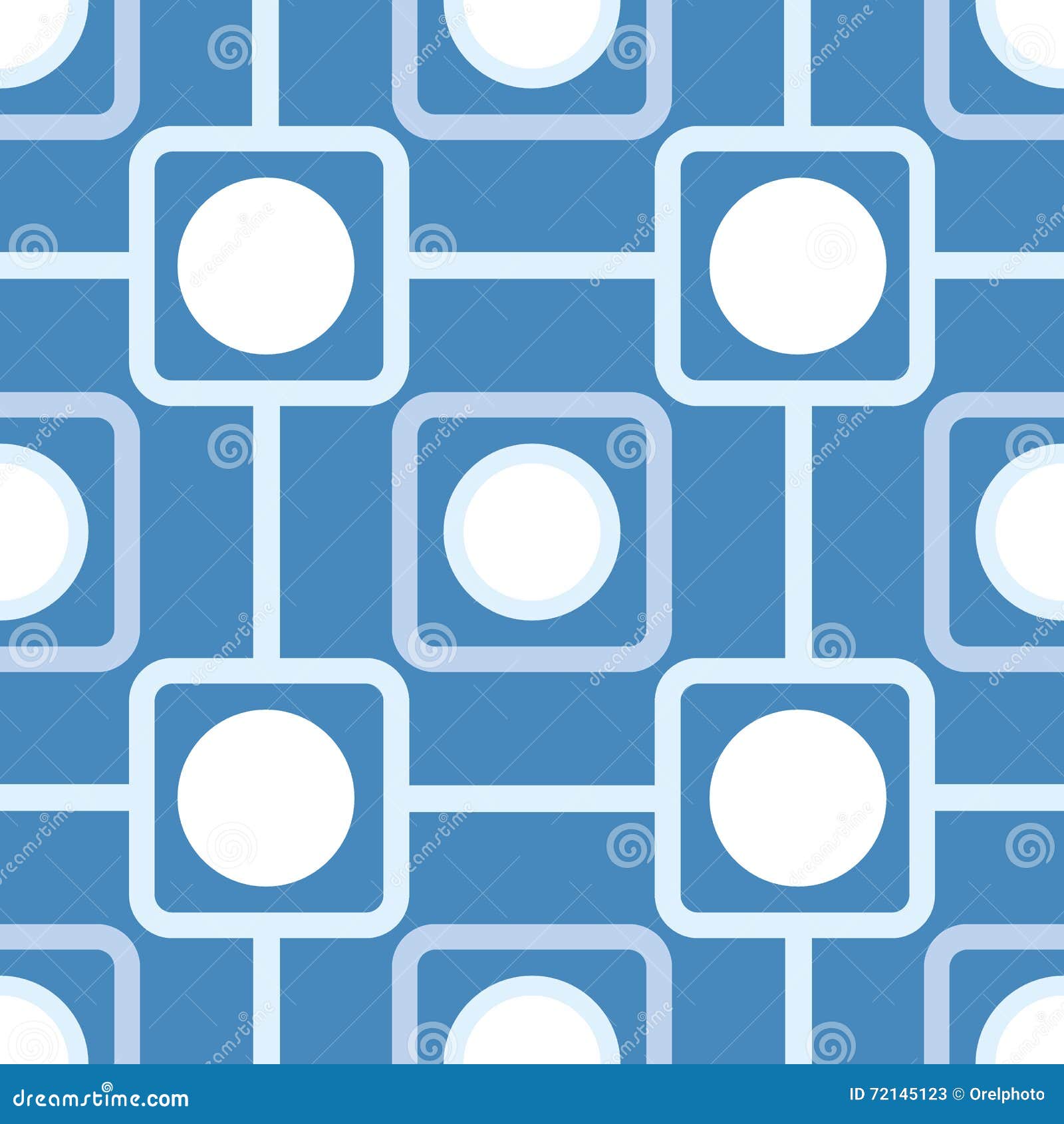 Seamless Pattern with Rounded Squares Stock Vector - Illustration of ...