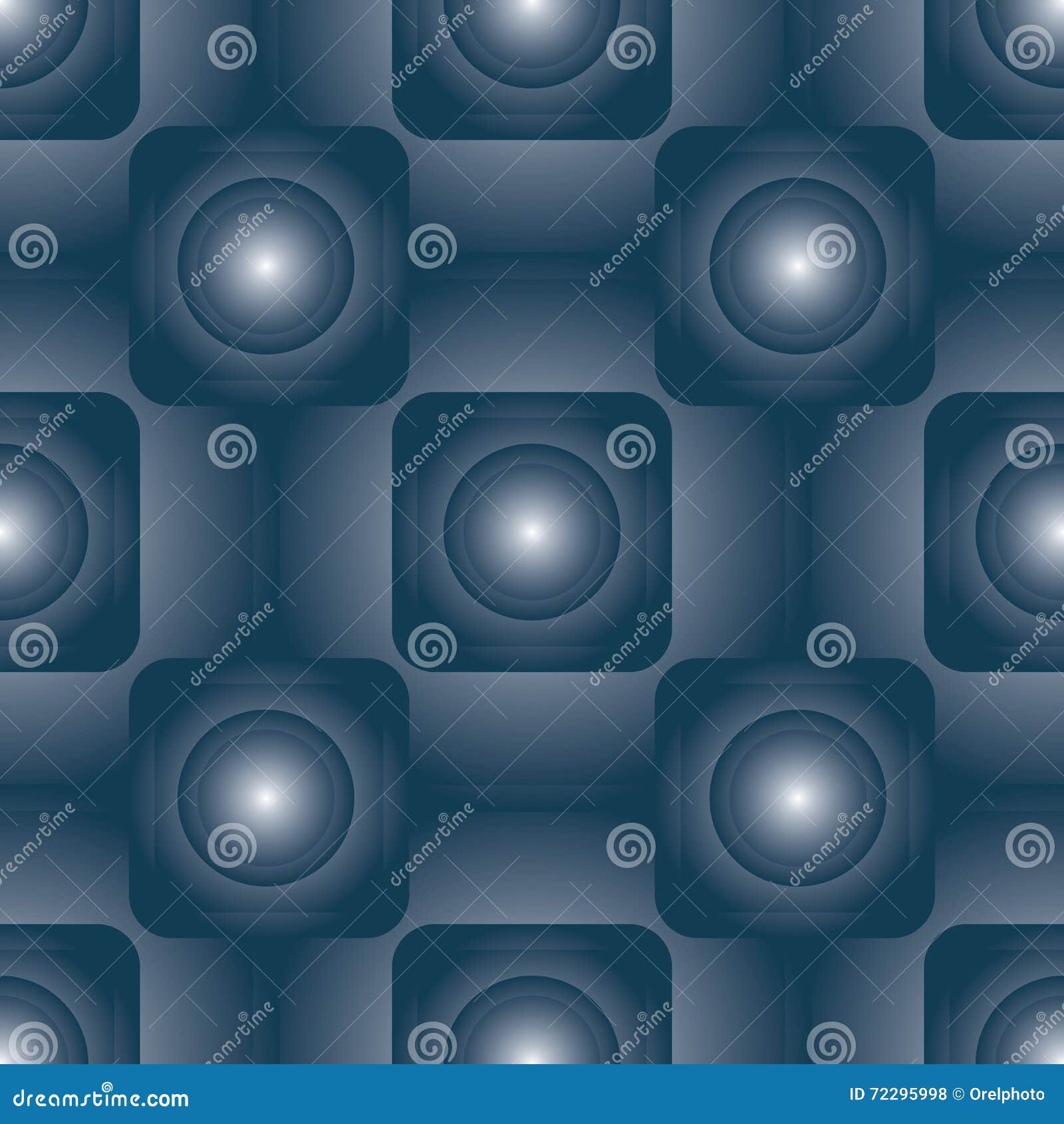 Seamless Pattern with Rounded Squares Stock Vector - Illustration of ...