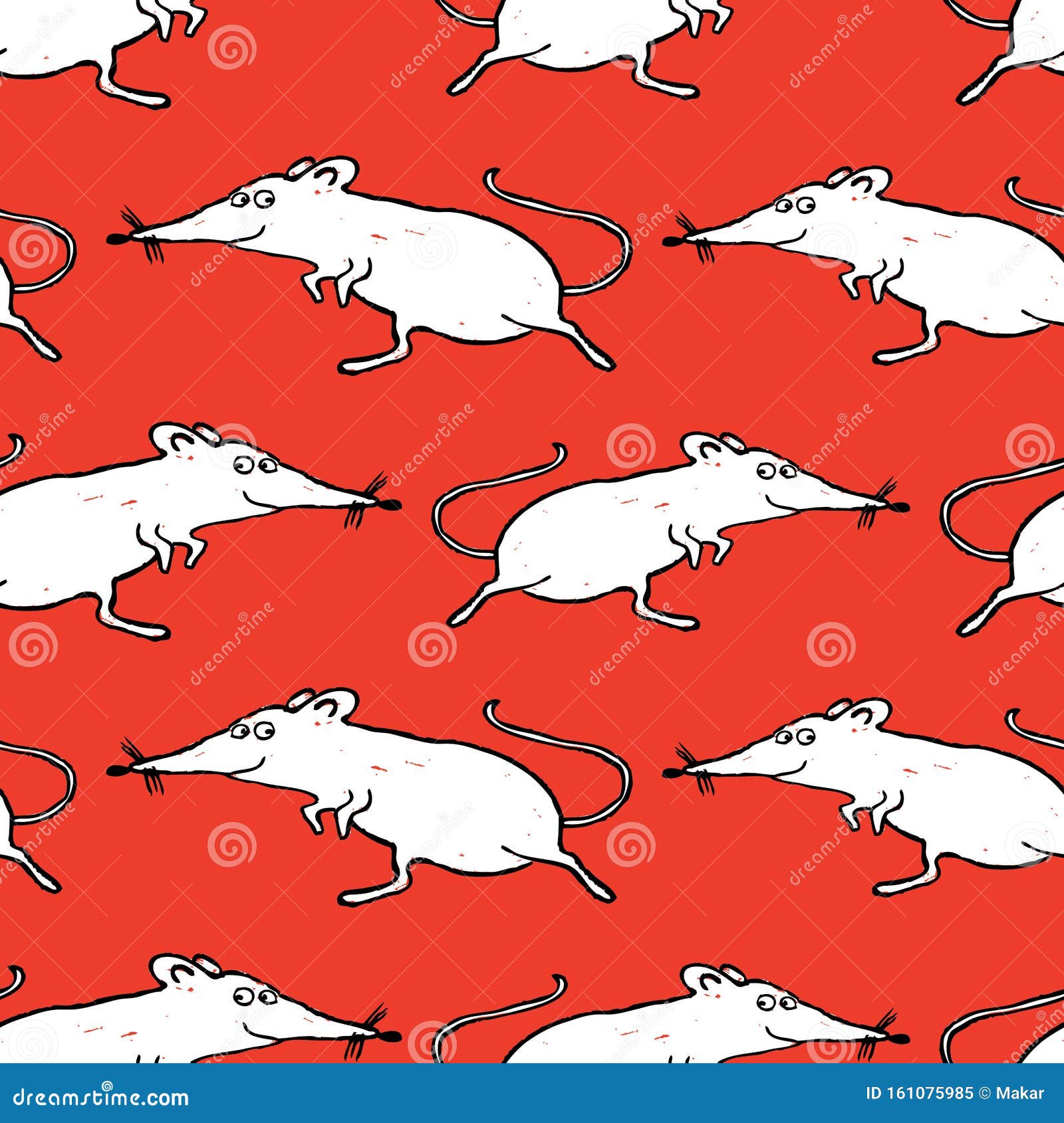 Rat, Rats, Running, Isolated Illustration Royalty-Free Cartoon ...
