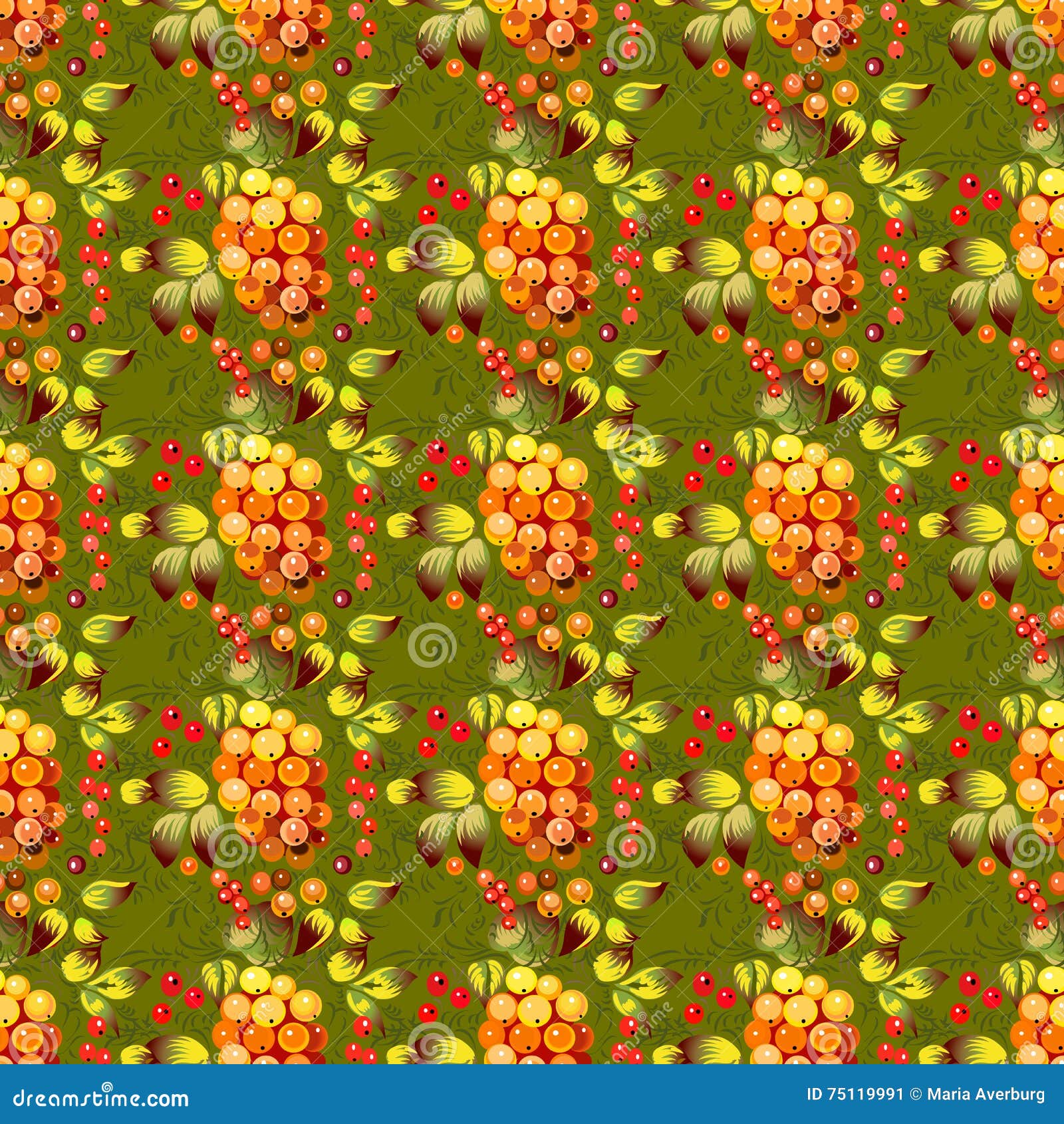 Seamless Pattern in Russian Traditional Style. Stock Vector ...