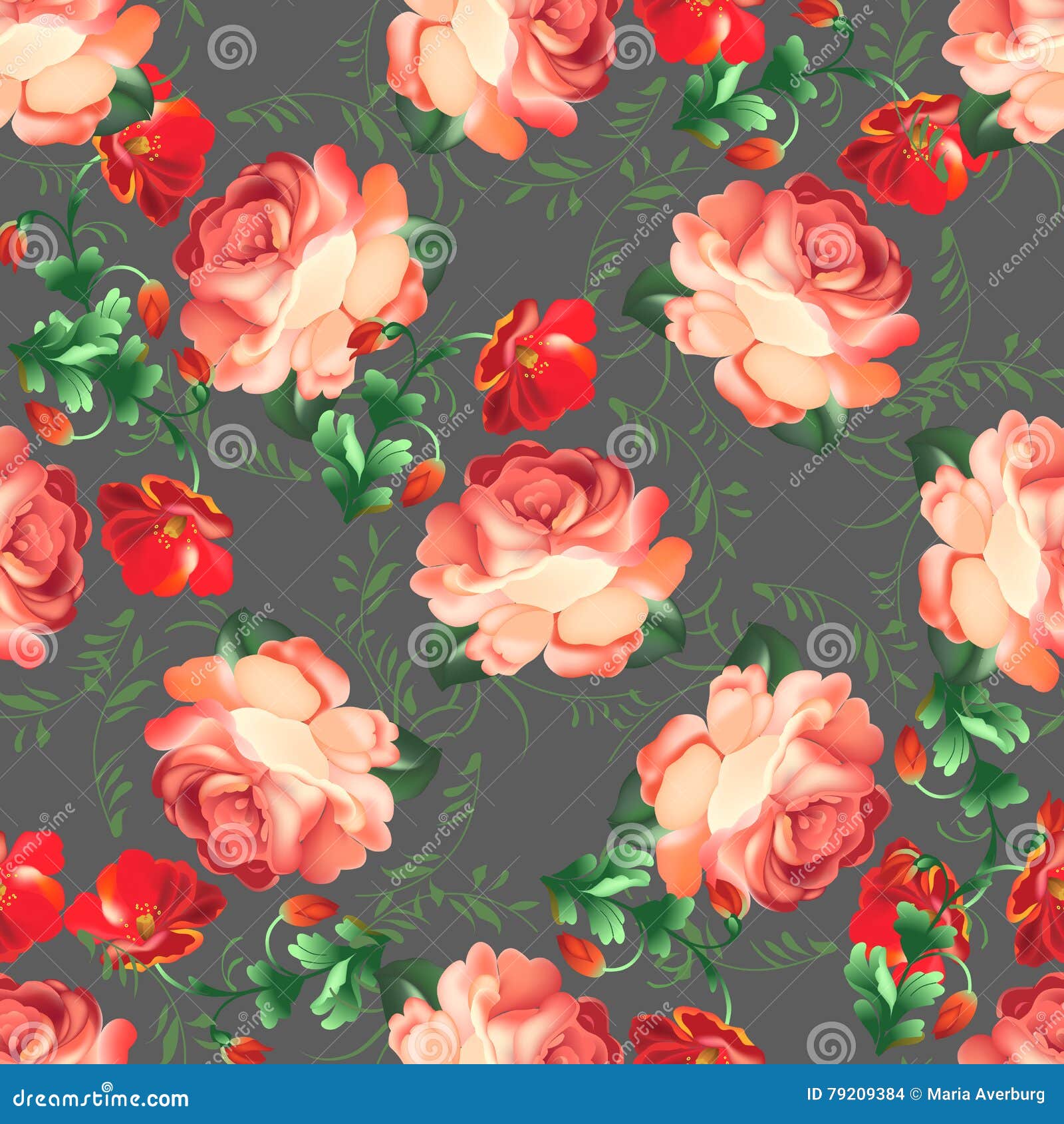 Seamless Pattern in Russian Traditional Style. Stock Vector ...