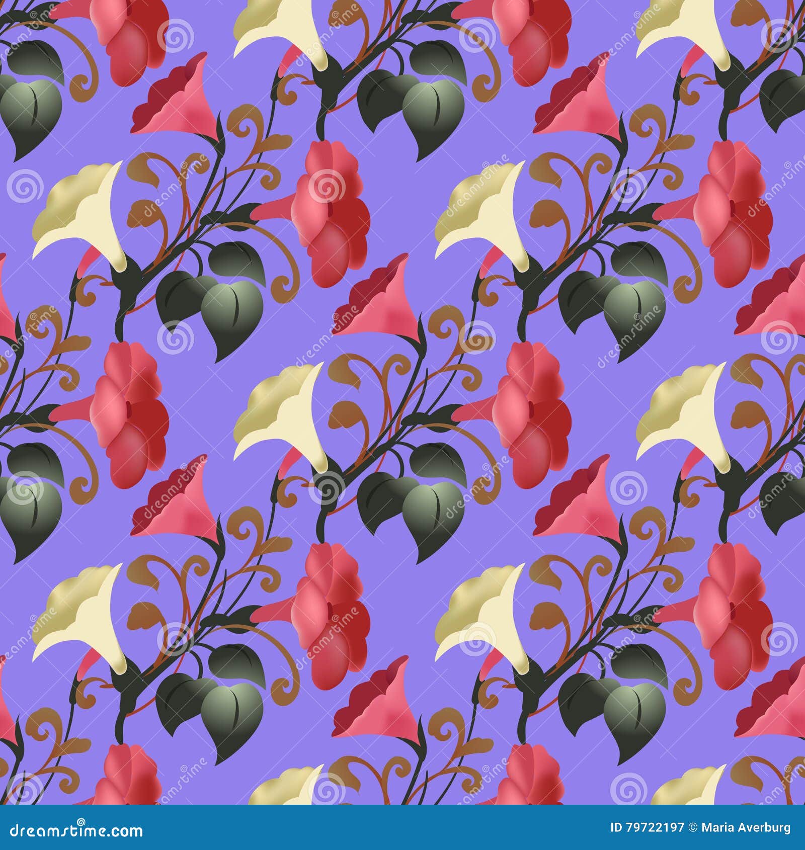 Seamless Pattern in Russian Traditional Style. Stock Vector ...