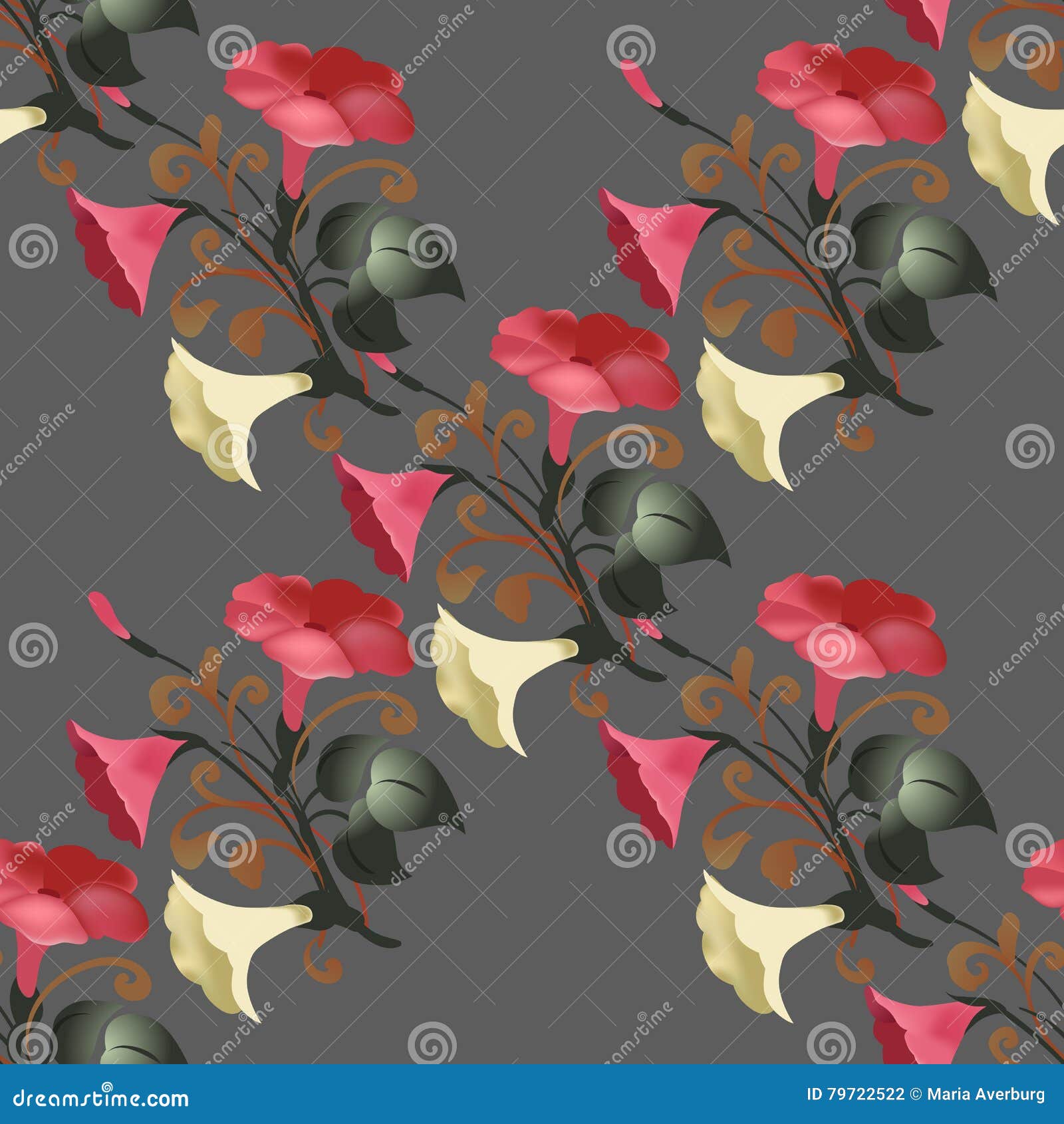 Seamless Pattern in Russian Traditional Style. Stock Vector ...