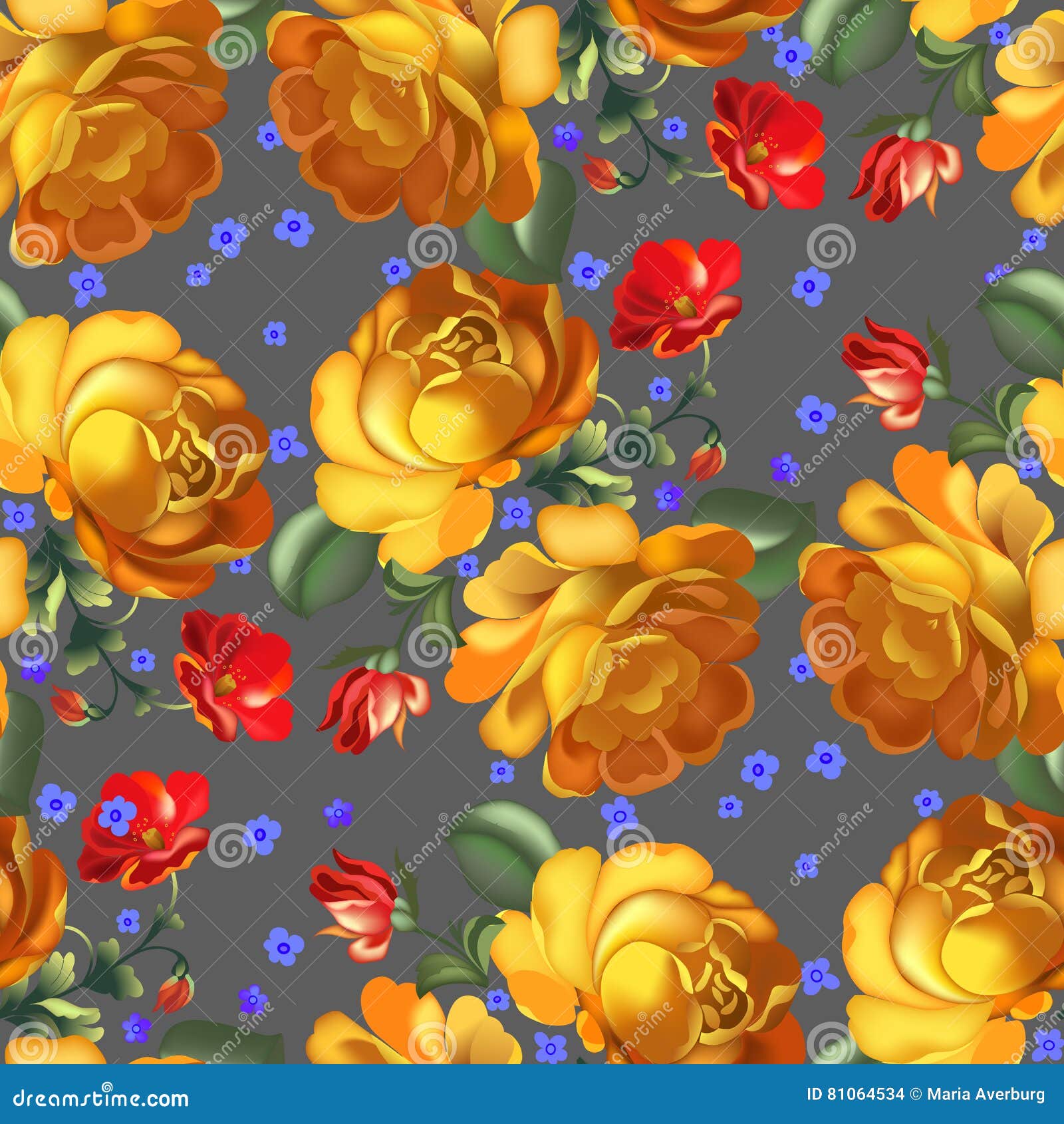 Seamless Pattern in Russian Traditional Style. Stock Vector ...