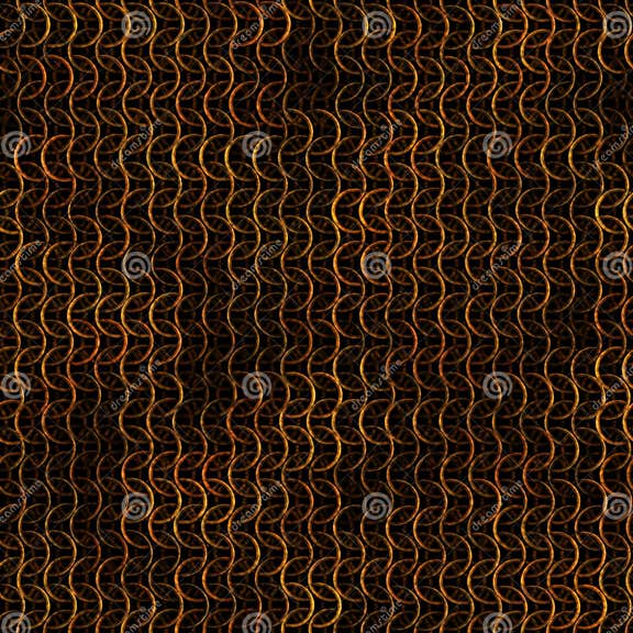 Seamless Pattern of Rusty Armour Scale Stock Illustration ...