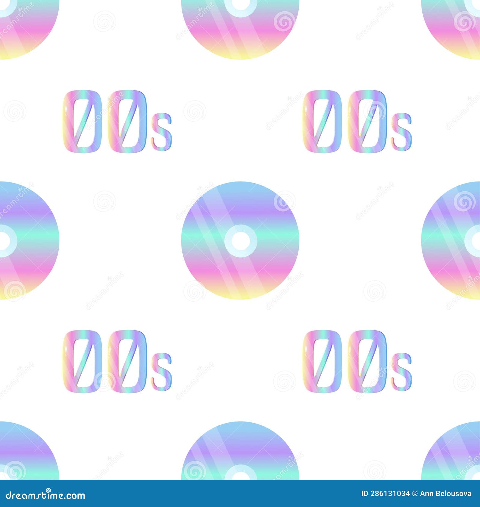 Seamless Pattern 00s Y2k Disk Cd Dvd Stock Vector - Illustration of ...