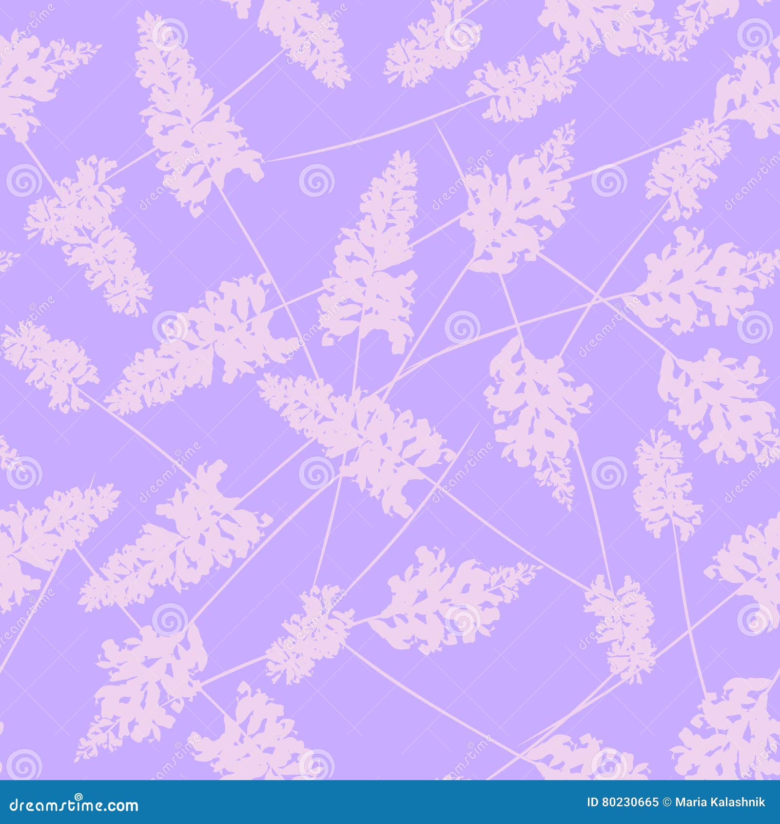 Seamless pattern with sage stock illustration. Illustration of bouquet ...