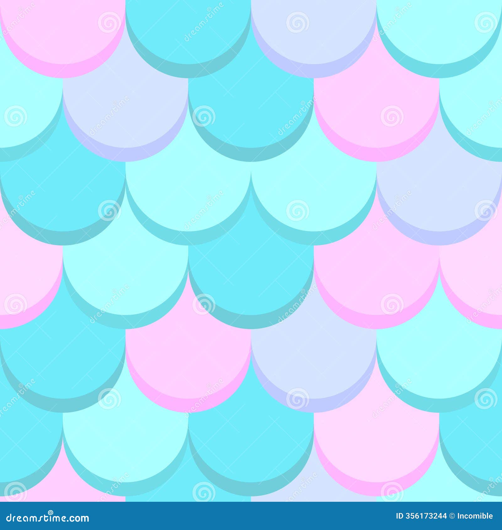 Seamless Pattern with Scaly Fish. Image of Underwater Surface of Marine ...