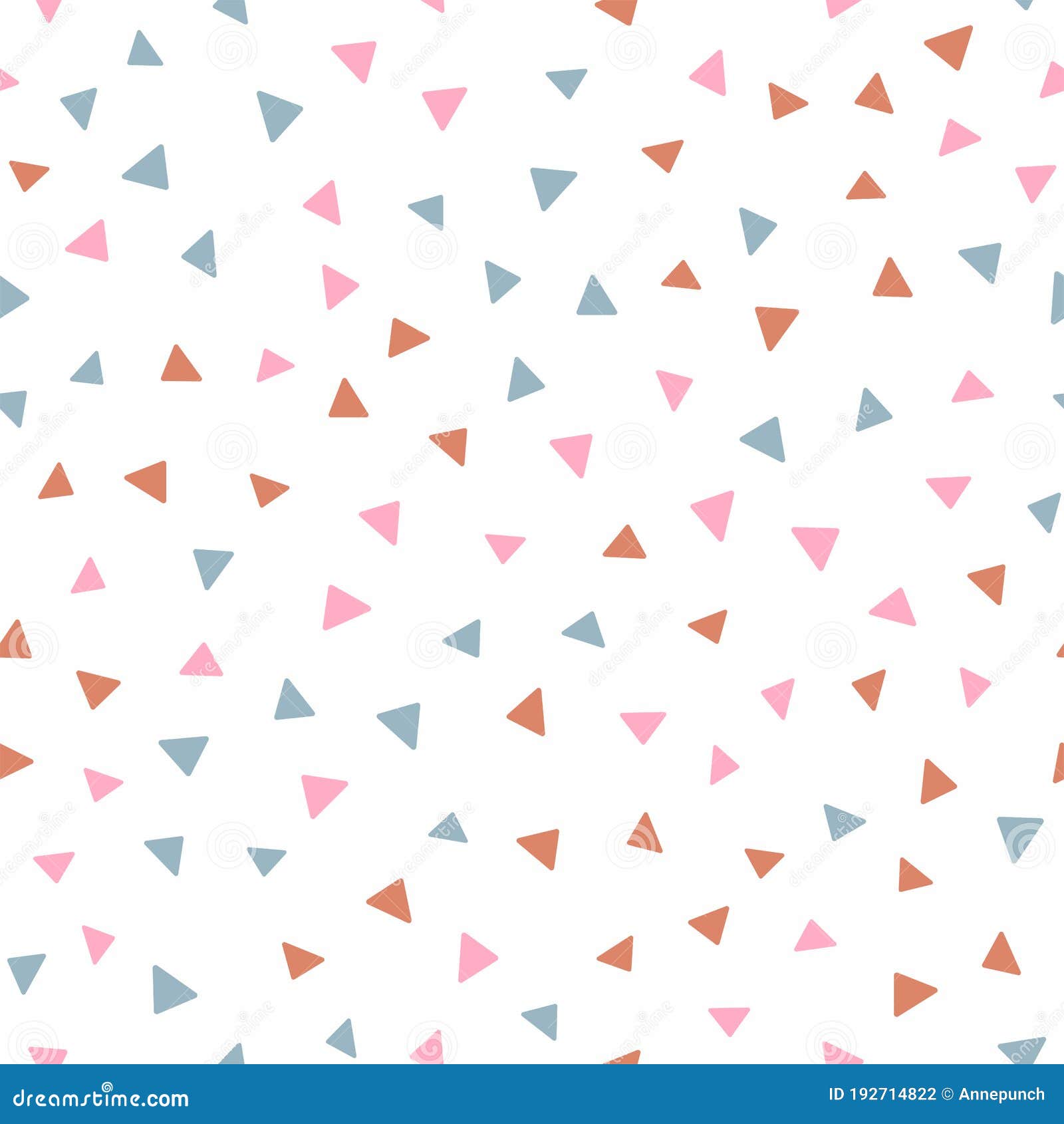 Seamless Pattern with Scattered Colored Triangles. Stock Vector ...