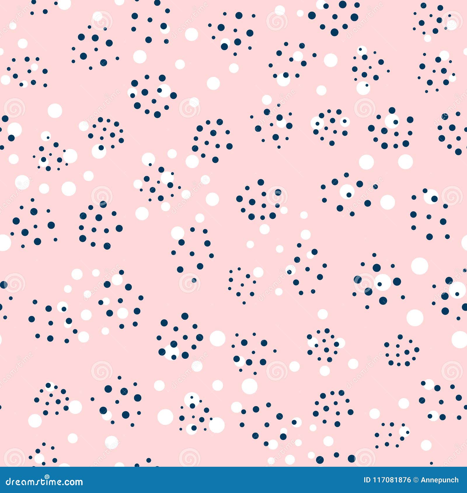 Seamless Pattern with Scattered Round Dots. Cute Endless Print for ...