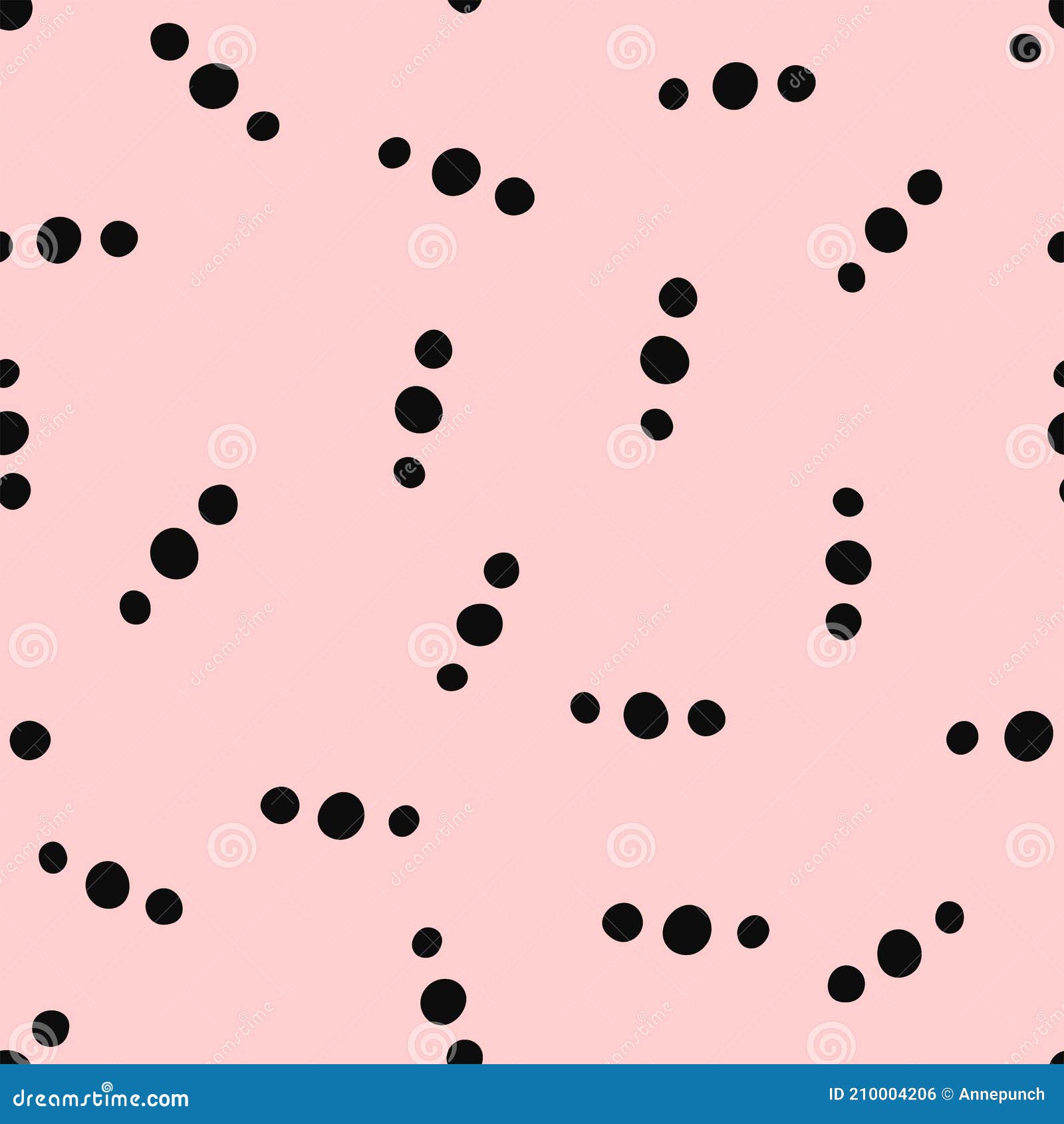 Seamless Pattern with Scattered Round Spots. Simple Cute Print Stock ...