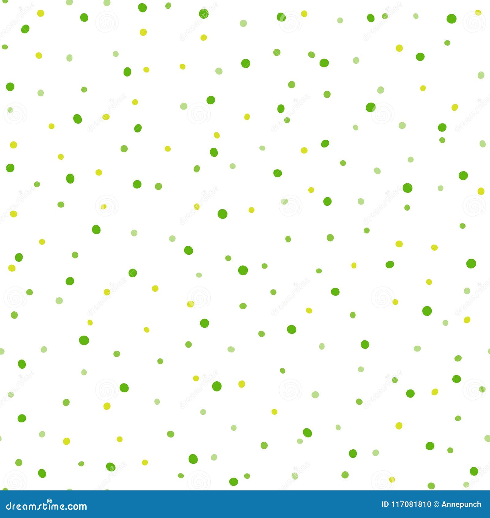 Seamless Pattern with Scattered Rounded Dots Drawn by Hand. Endle Stock ...