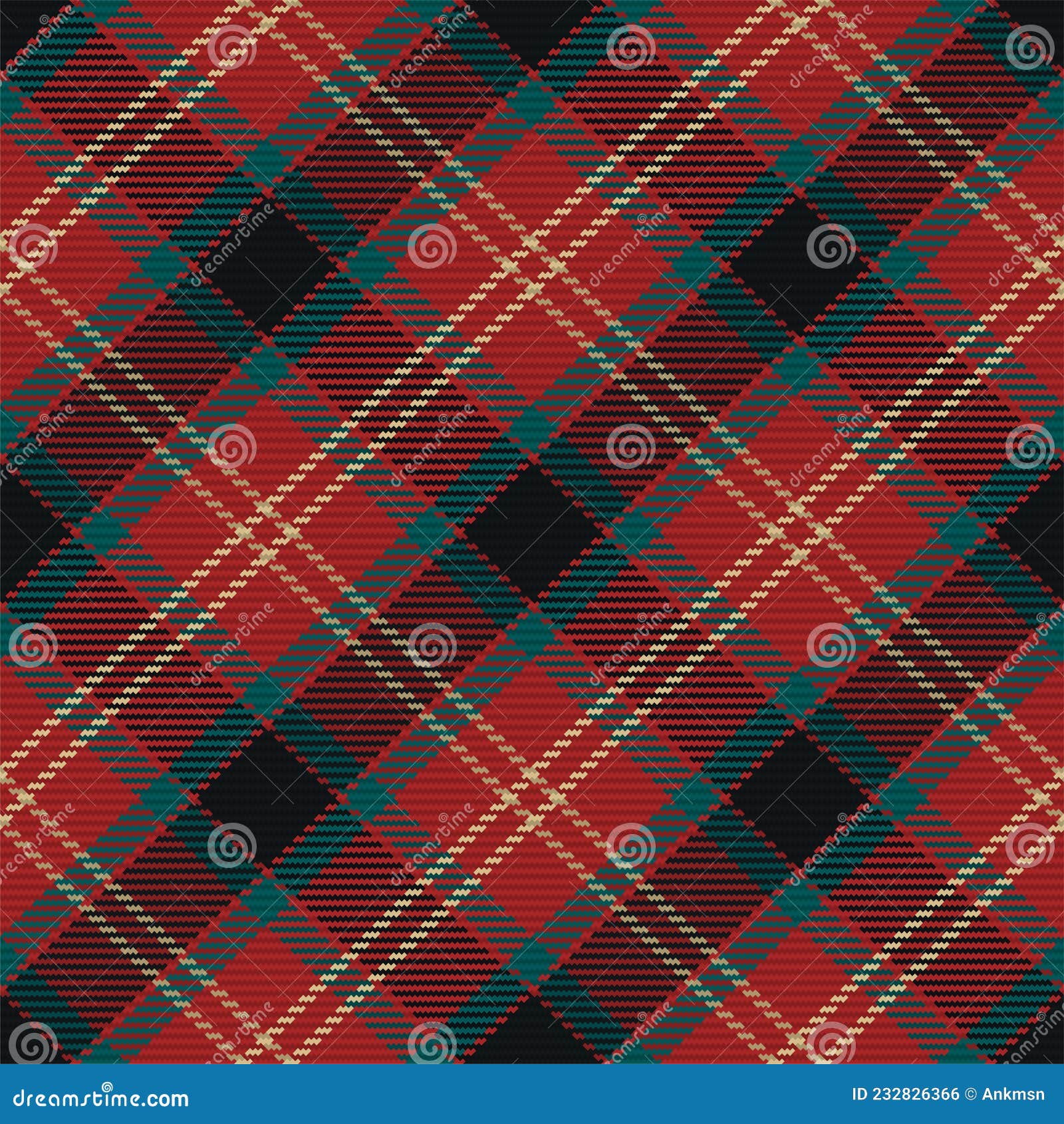 Seamless Pattern of Scottish Tartan Plaid. Repeatable Background with ...