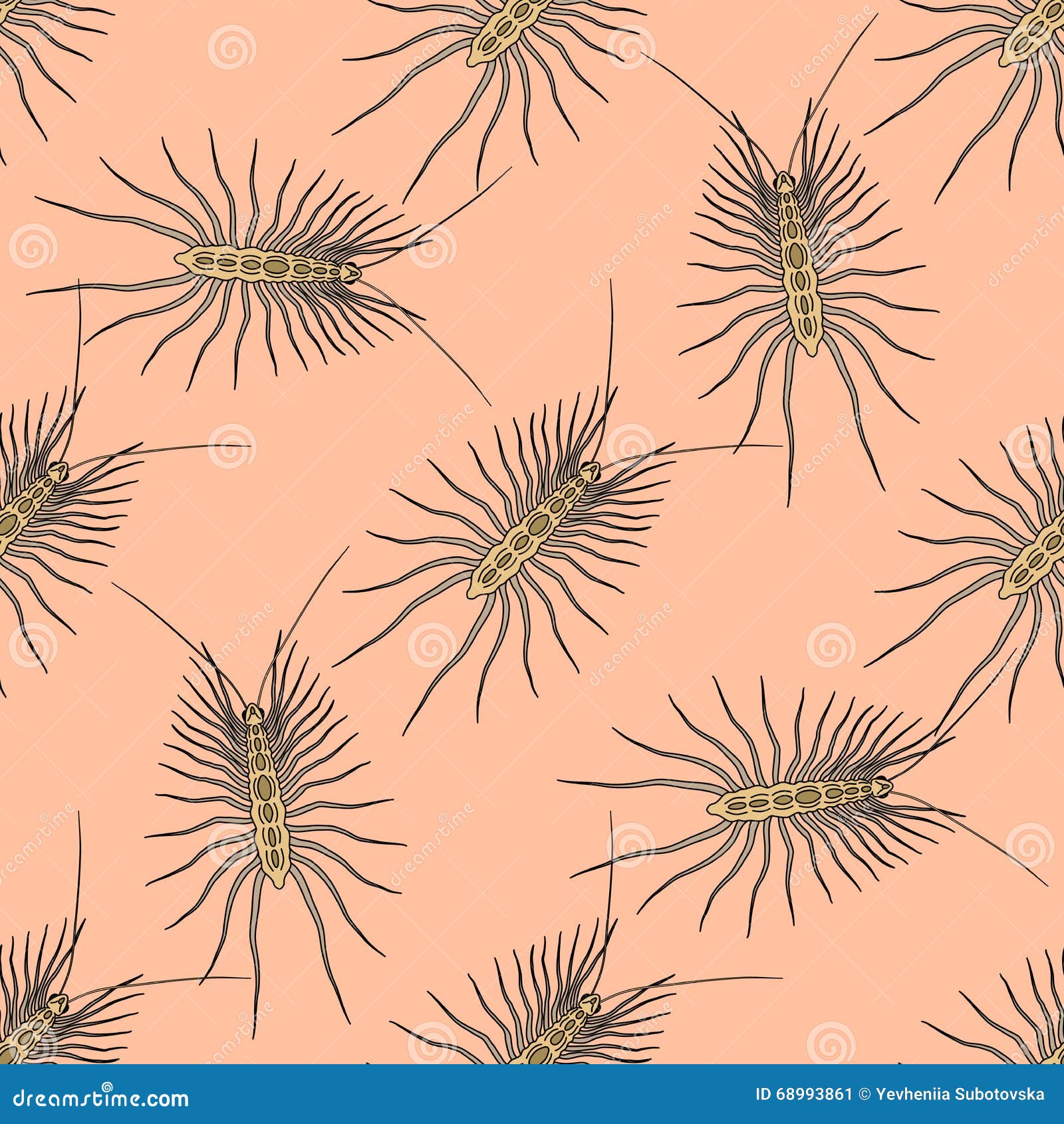 Ink Drawn Centipede Royalty-Free Stock Photo | CartoonDealer.com #38106219