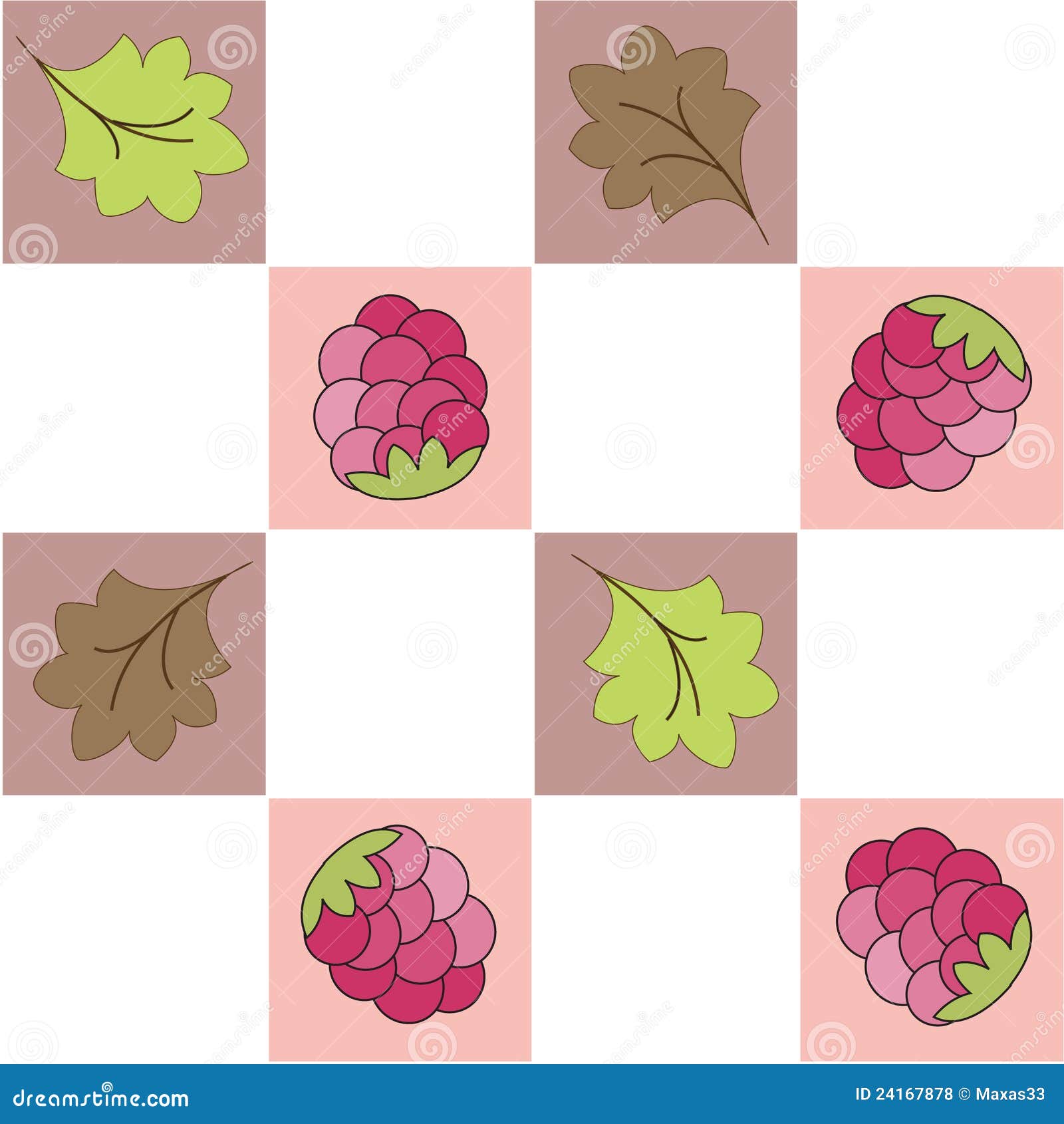 Seamless Pattern in a Section with Raspberry Stock Vector ...