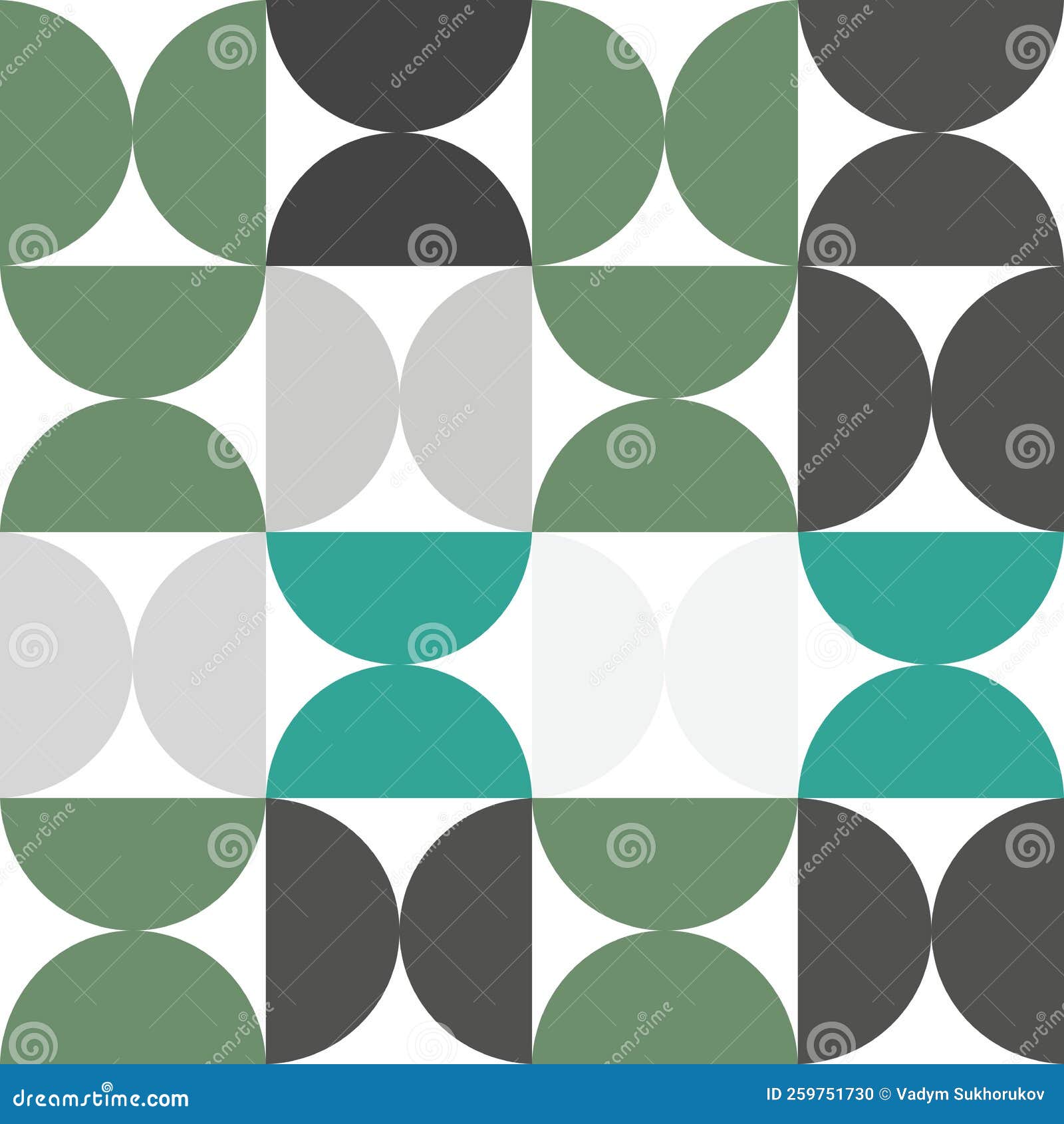 Seamless Pattern with Semicircles Stock Vector - Illustration of ethnic, fashion: 259751730