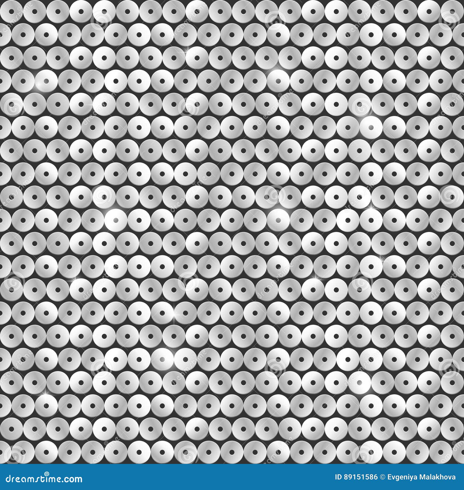 Seamless Pattern with Sequins Stock Vector - Illustration of pattern ...