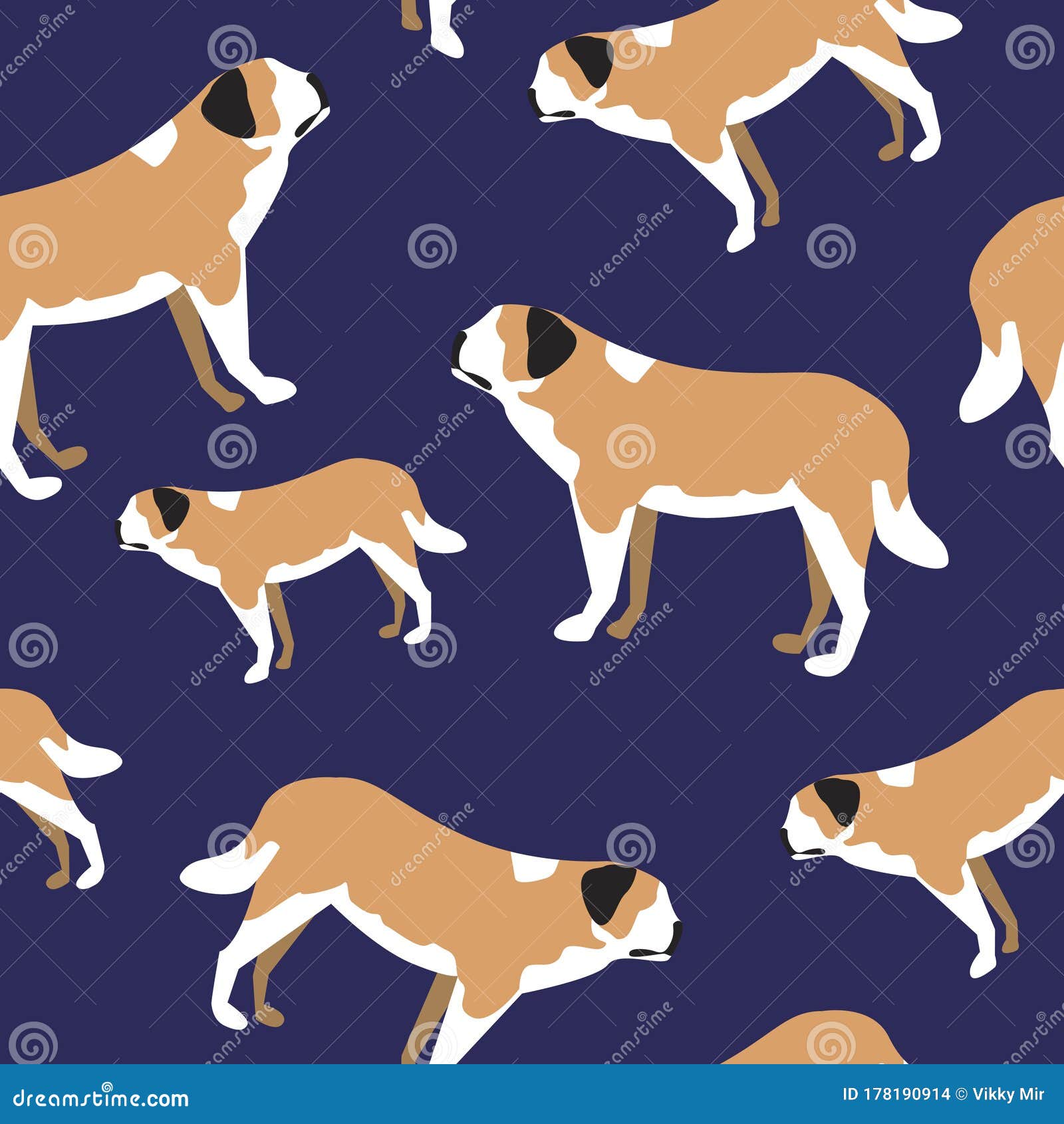 Seamless Pattern with Serbernar Blue Background As Wallpaper or ...