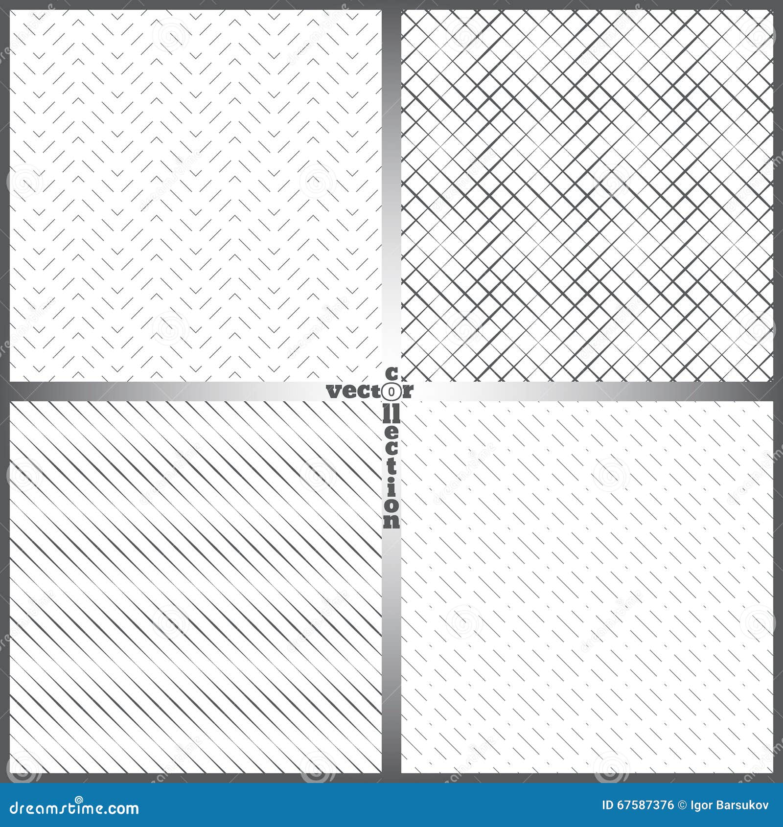 Seamless pattern set stock vector. Illustration of modern - 67587376